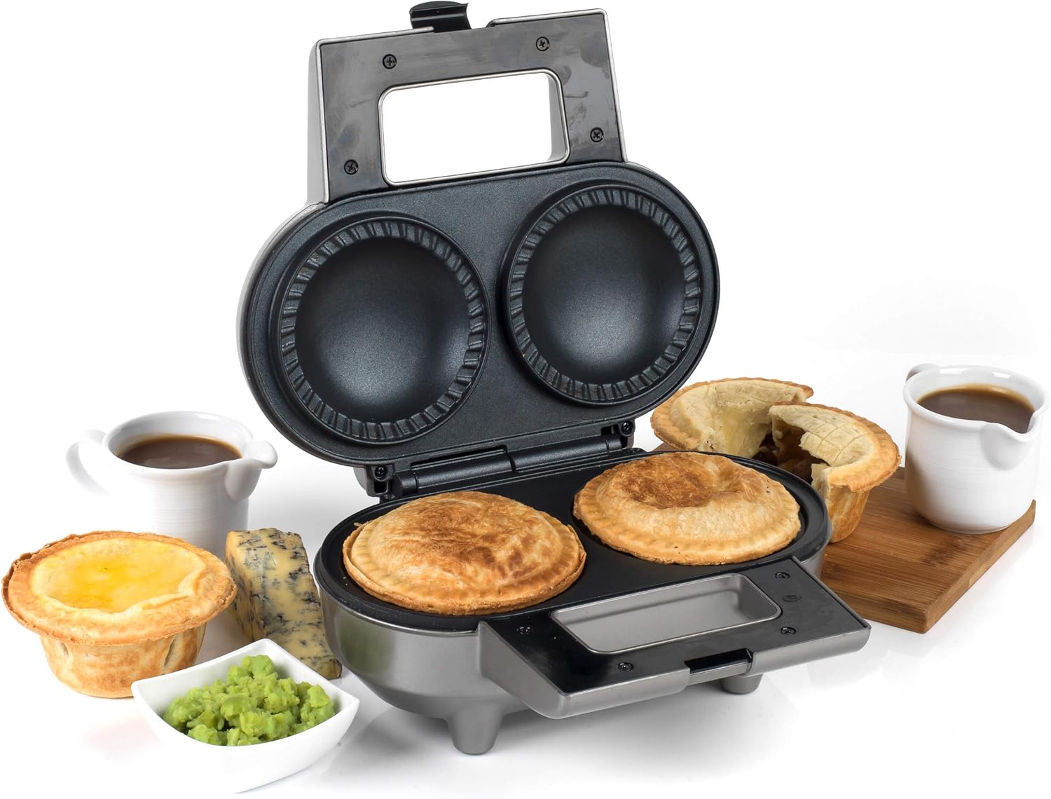 Salter EK1691 Deep Fill Double Non-Stick Electric Pie Maker, 1000 W ...