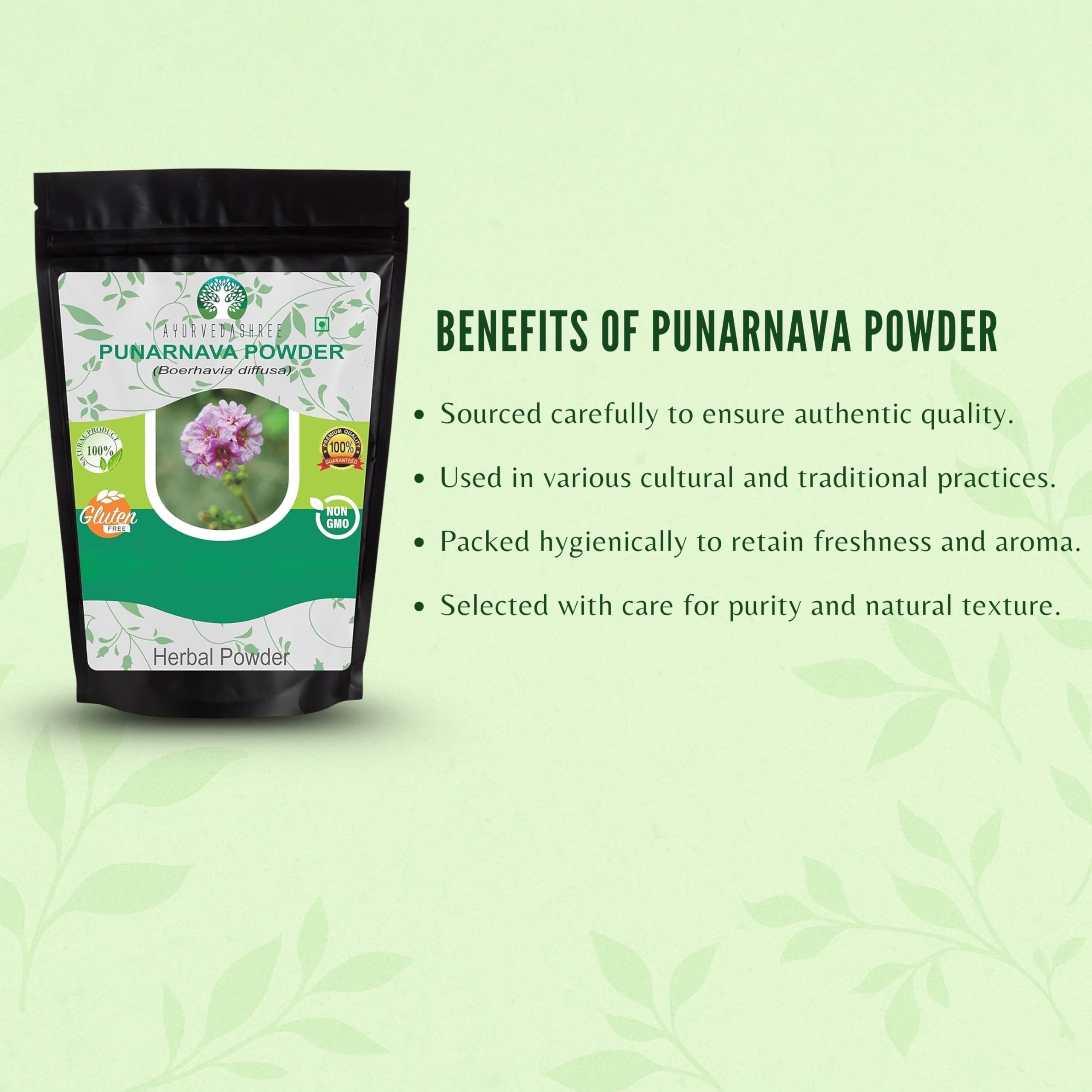 Snapklik.com : AYURVEDASHREE Punarnava Powder 100 Gm I Boerhavia ...