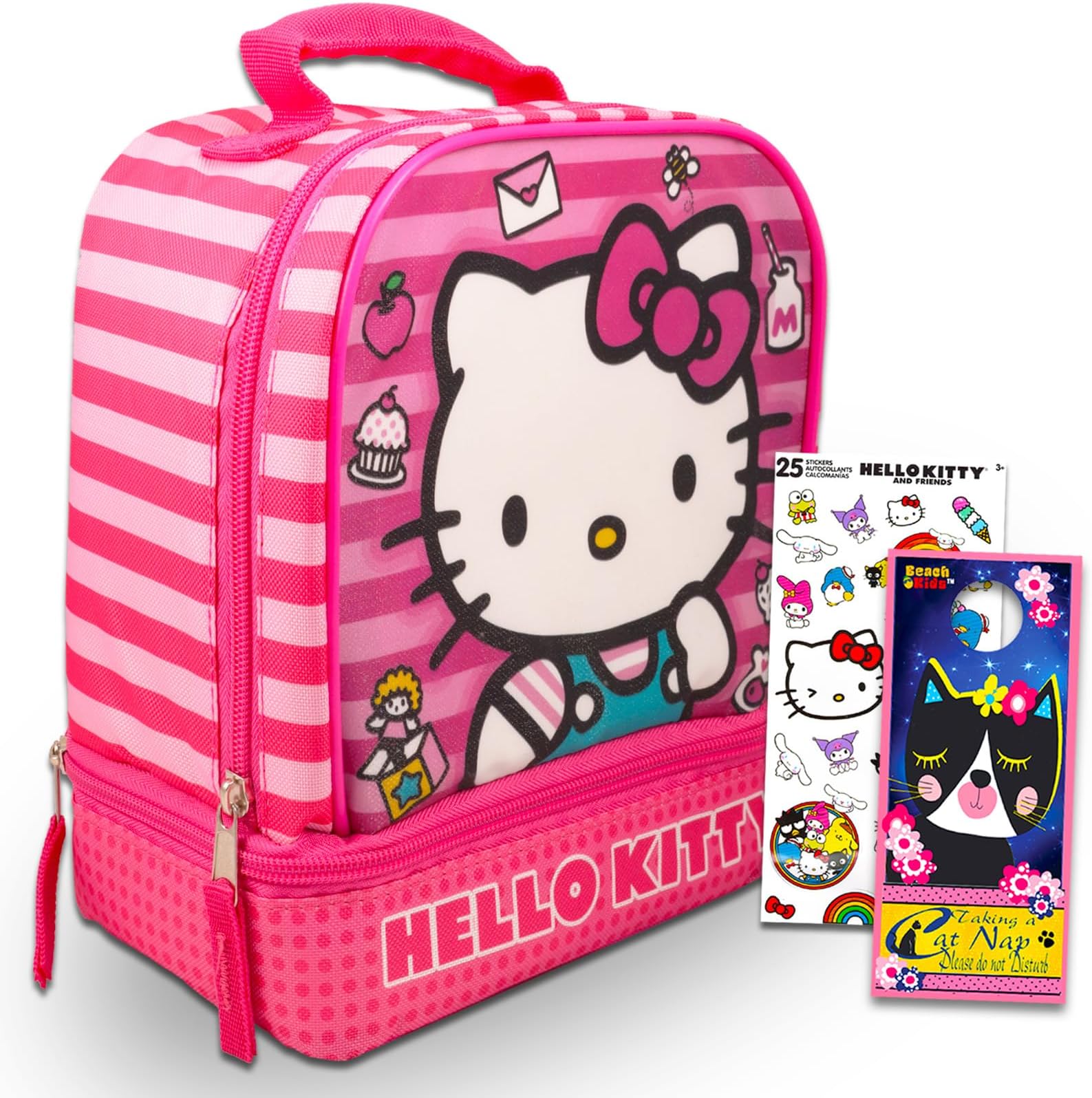 Amazon.com: Hello Kitty Lunch Box for Girls - Bundle with Insulated ...
