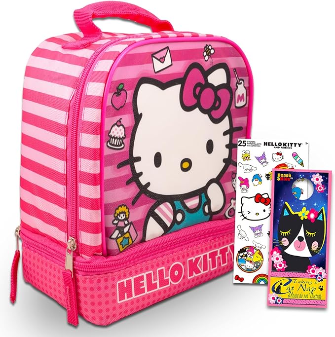 Amazon.com: Hello Kitty Lunch Box Set - Bundle with Hello Kitty Lunch ...