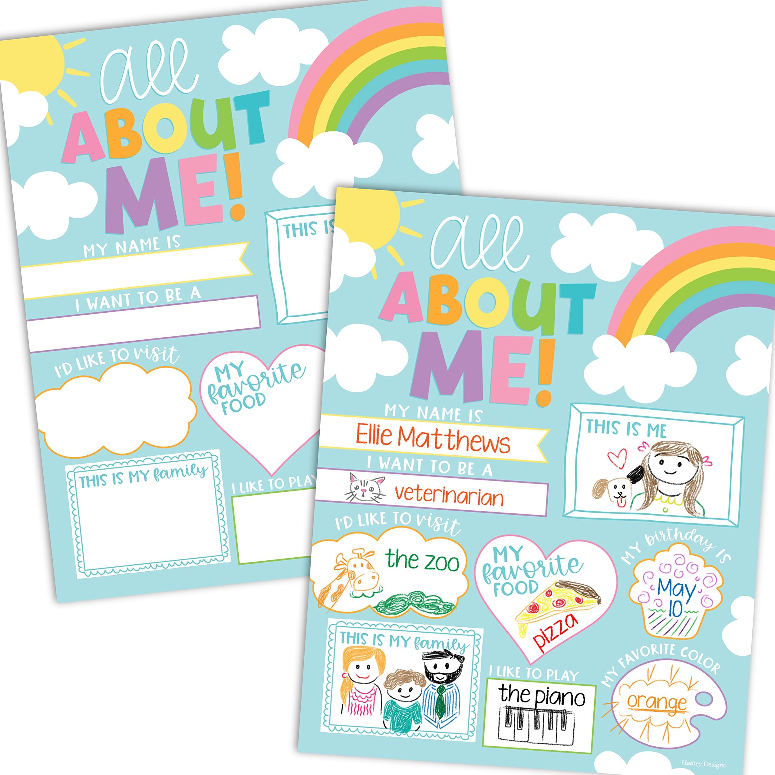 20 Colorful Read All About Me Posters For Elementary School ...