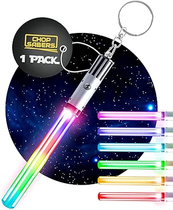 Amazon.com: Led Sabers LIGHTSABER KEYCHAIN LED STAR WARS Glowing Light ...