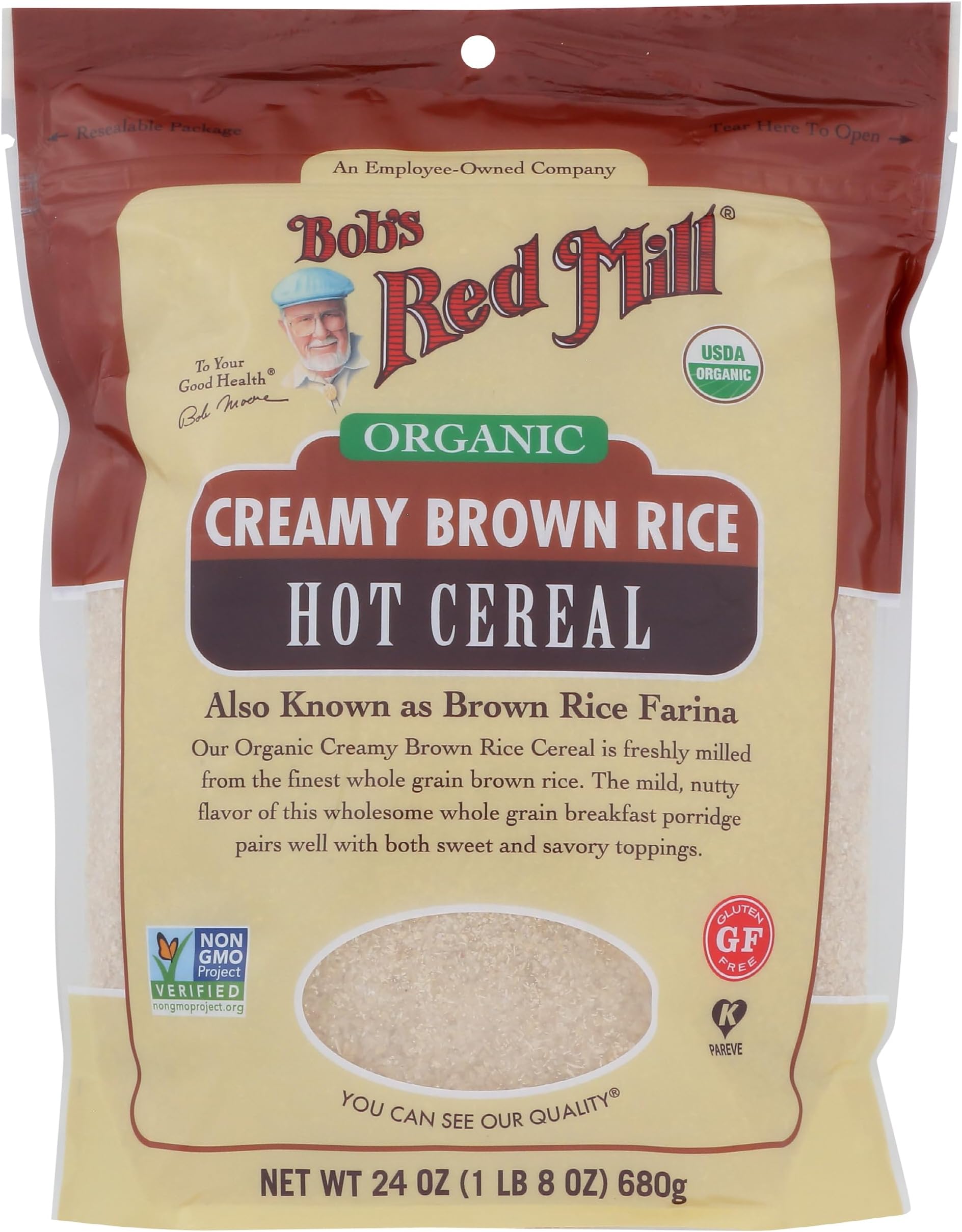 Amazon.com: Pride Foods Rice 'N Grinds, 100% Natural Hot Rice Cereal ...