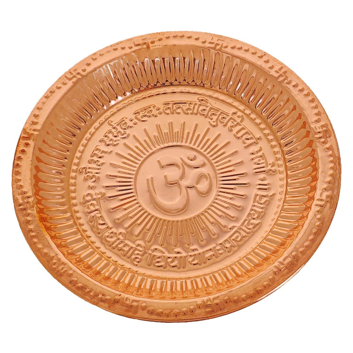 Buy MuditMobi Pure Copper Puja Thali Copper Plate Pujan Thali Puja ...