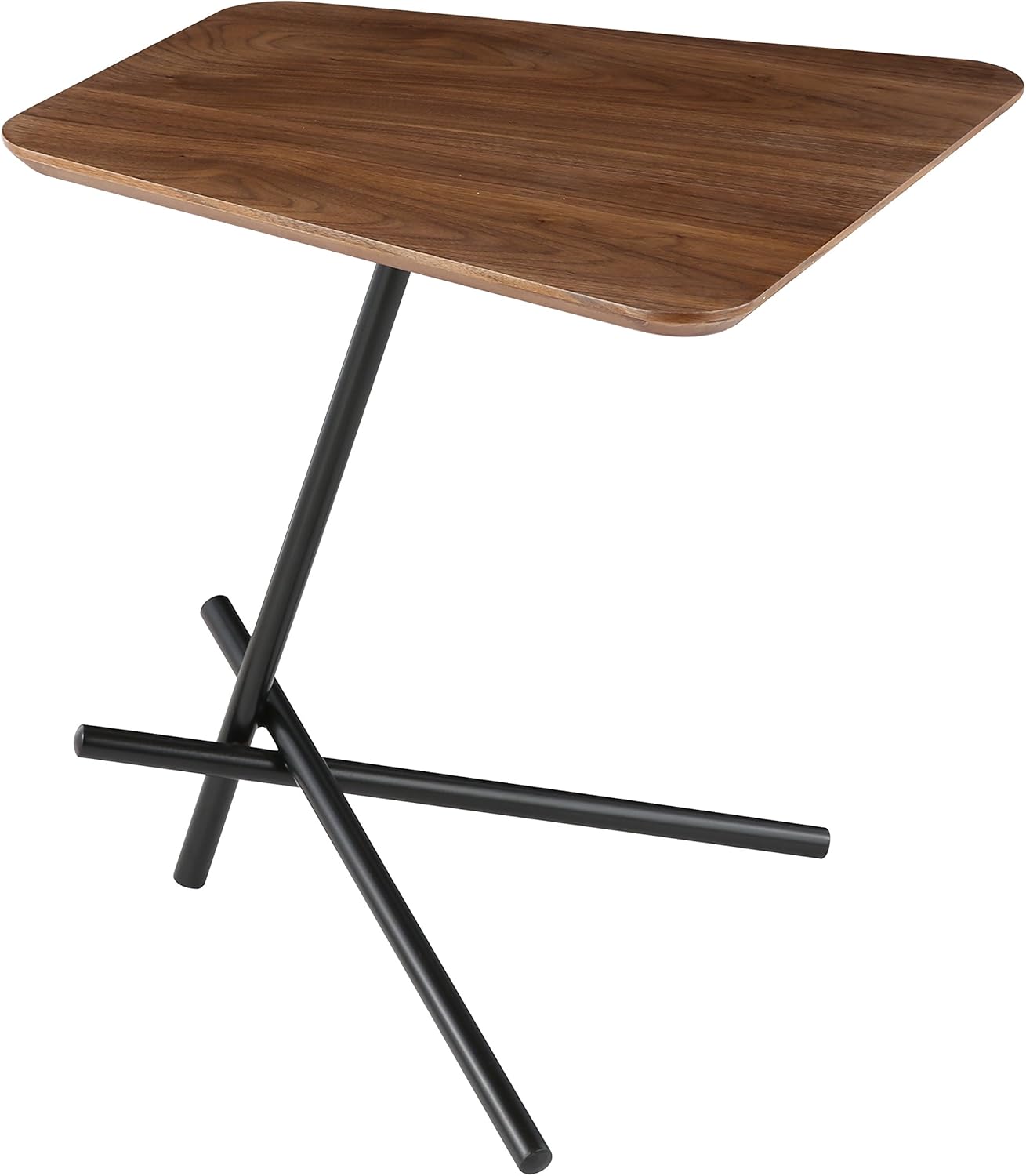 Amazon.com: Poly and Bark Trapezoid Walnut Side Table : Home & Kitchen