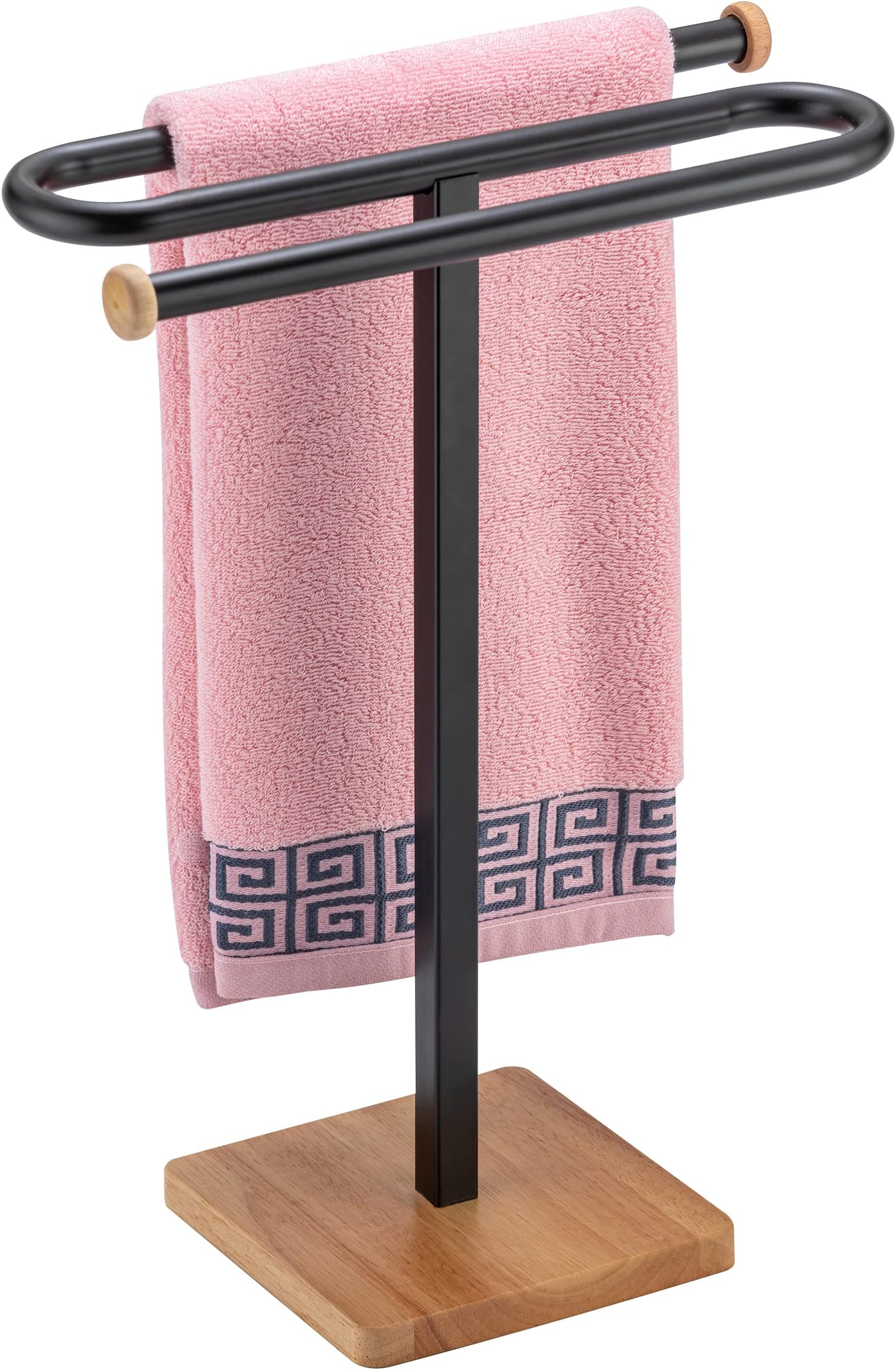 Amazon.com: MyGift 2-Tier Bathroom Counter Towel Holder Rack, Burnt ...