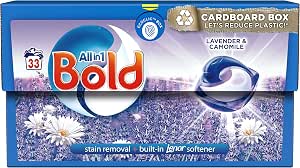 Bold All-in-1 PODS® Washing Liquid Laundry Detergent Capsules 33 Washes ...