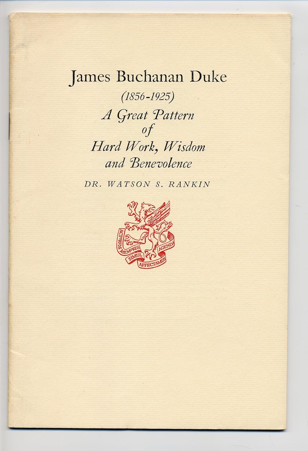 Amazon.com: James Buchanan Duke (1856-1925);: A great pattern of hard ...