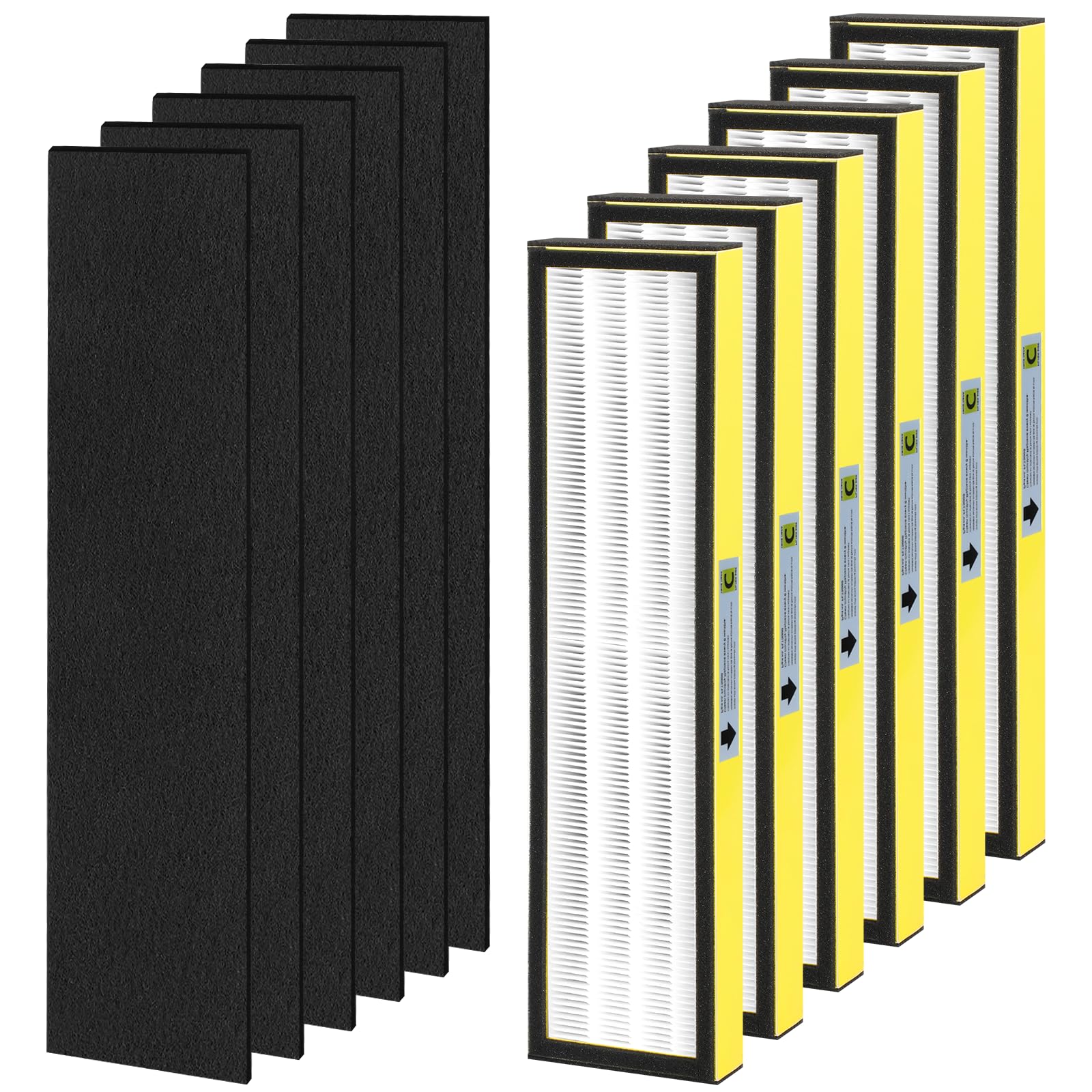 Amazon.com: 6+6 Pack FLT5000 True HEPA Replacement Filter C,Compatible ...