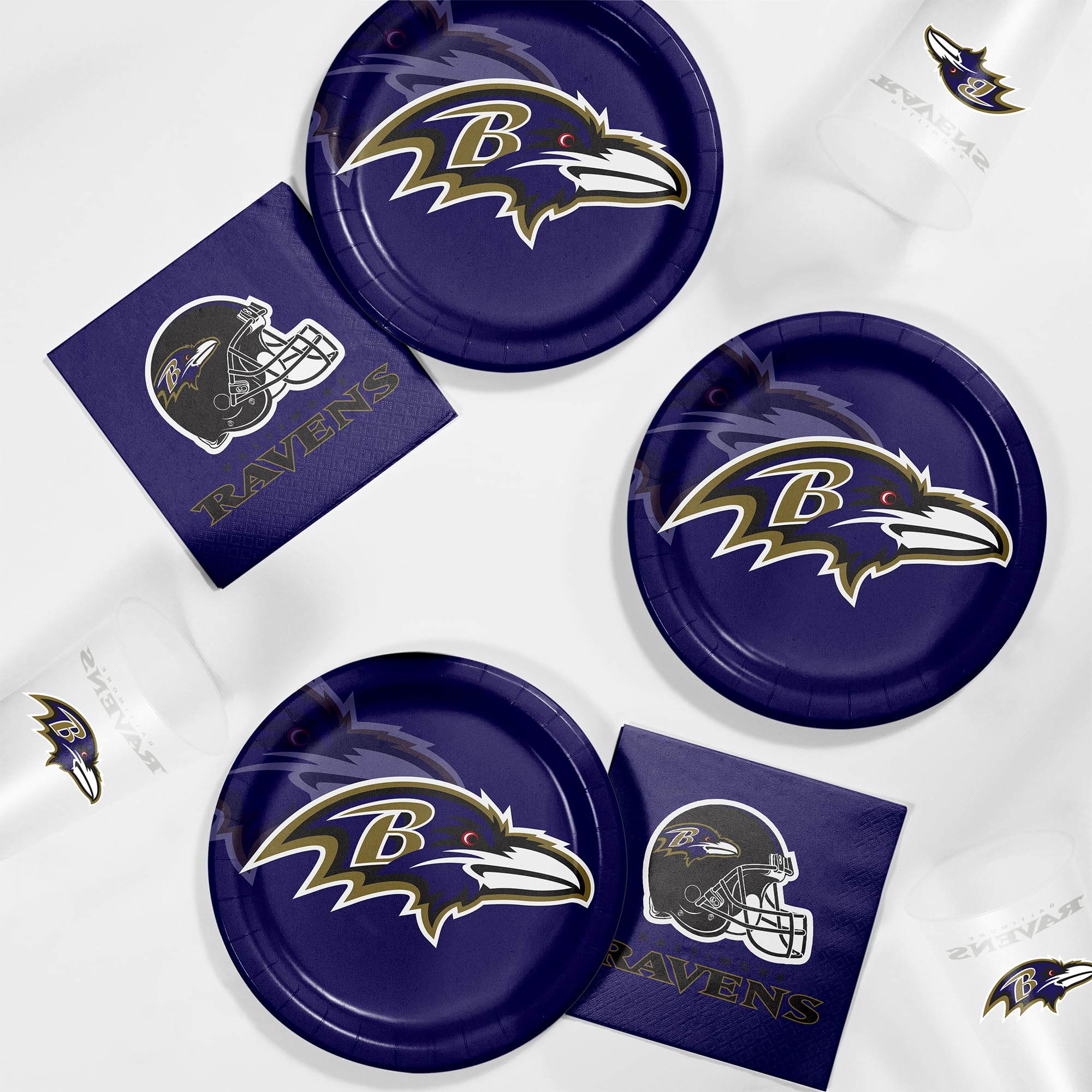 Amazon.com: Trendware Baltimore Ravens Tailgating Kit, Serves 8 ...