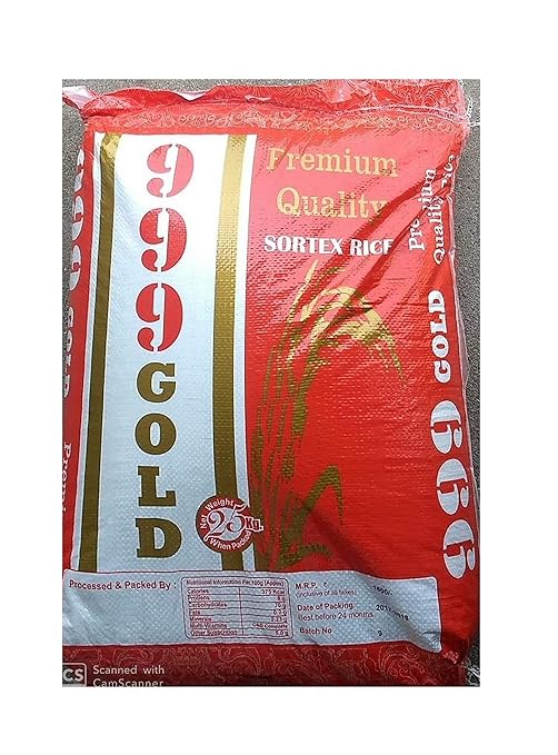 ICSC Sona Masoori 999 Gold Rice Bag (25 Kg) : Amazon.in: Grocery ...