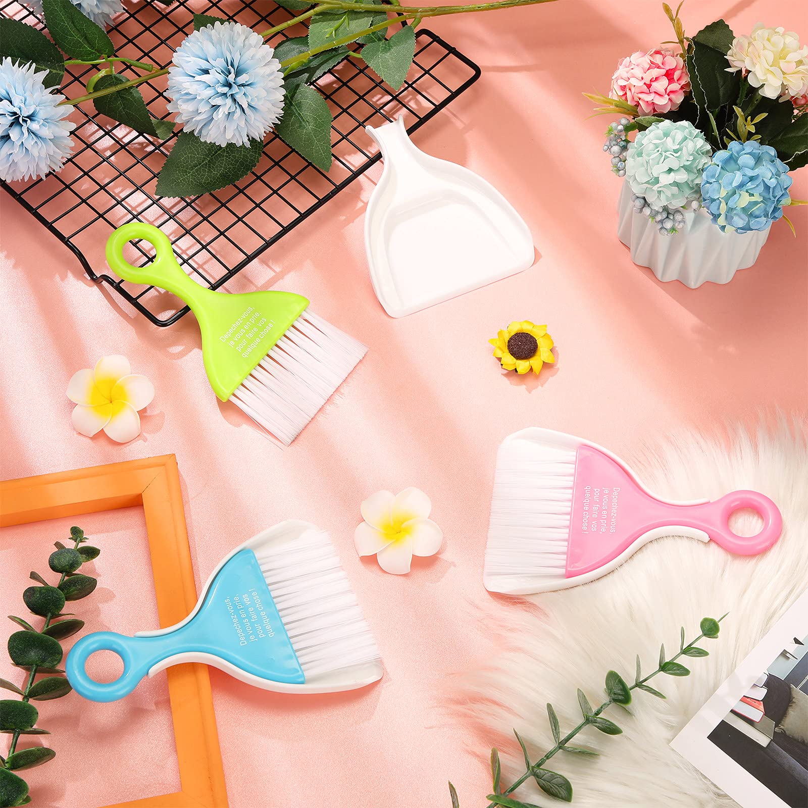 Snapklik.com : CHENGU 3 Pcs Mini Dustpan Set Brush For Table Whisk ...