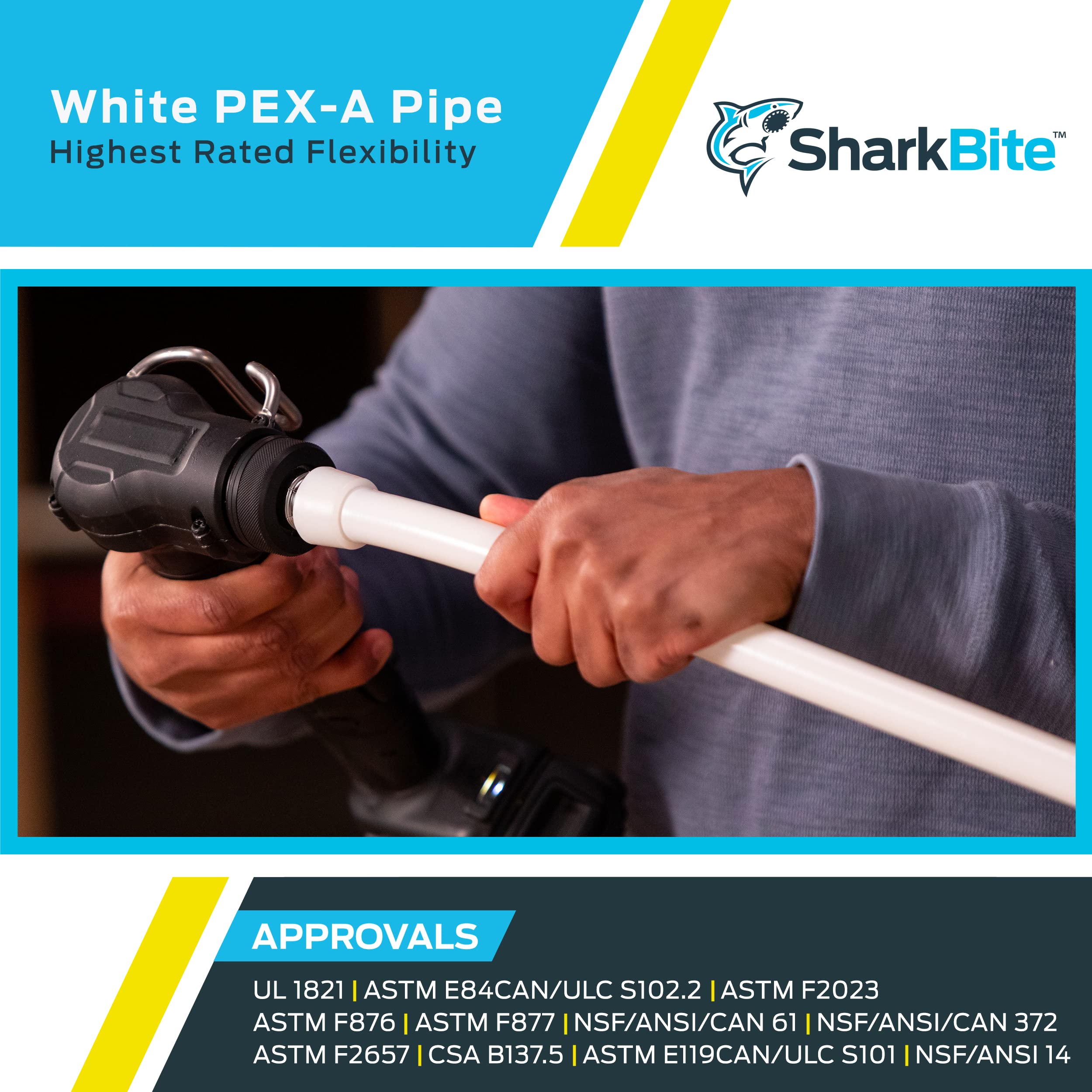 Snapklik.com : SharkBite 1/2 Inch X 300 Feet White PEX-A