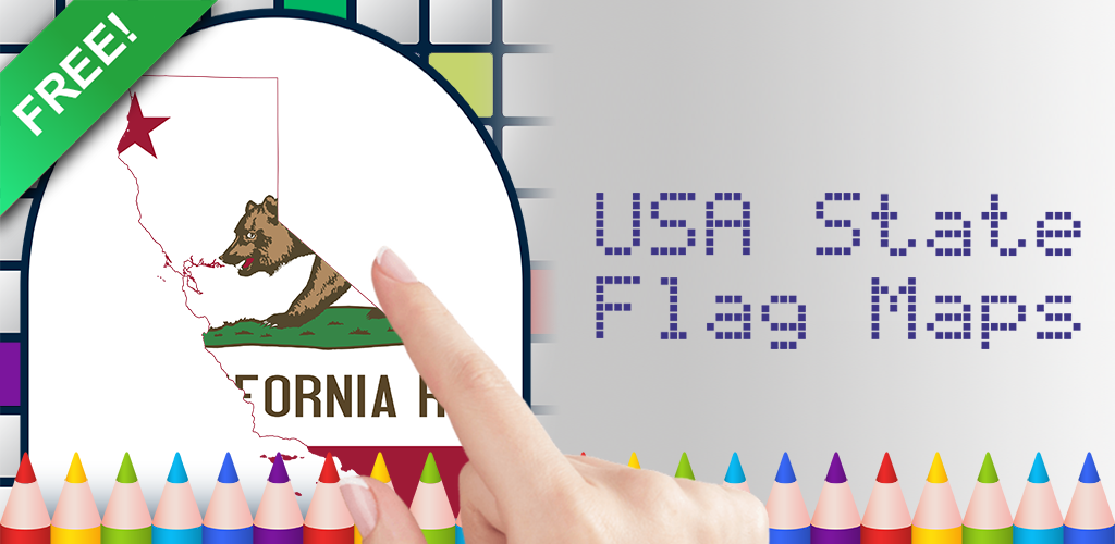 USA State Flag Maps Color by Number - FREE Pixel Art Game - Coloring ...