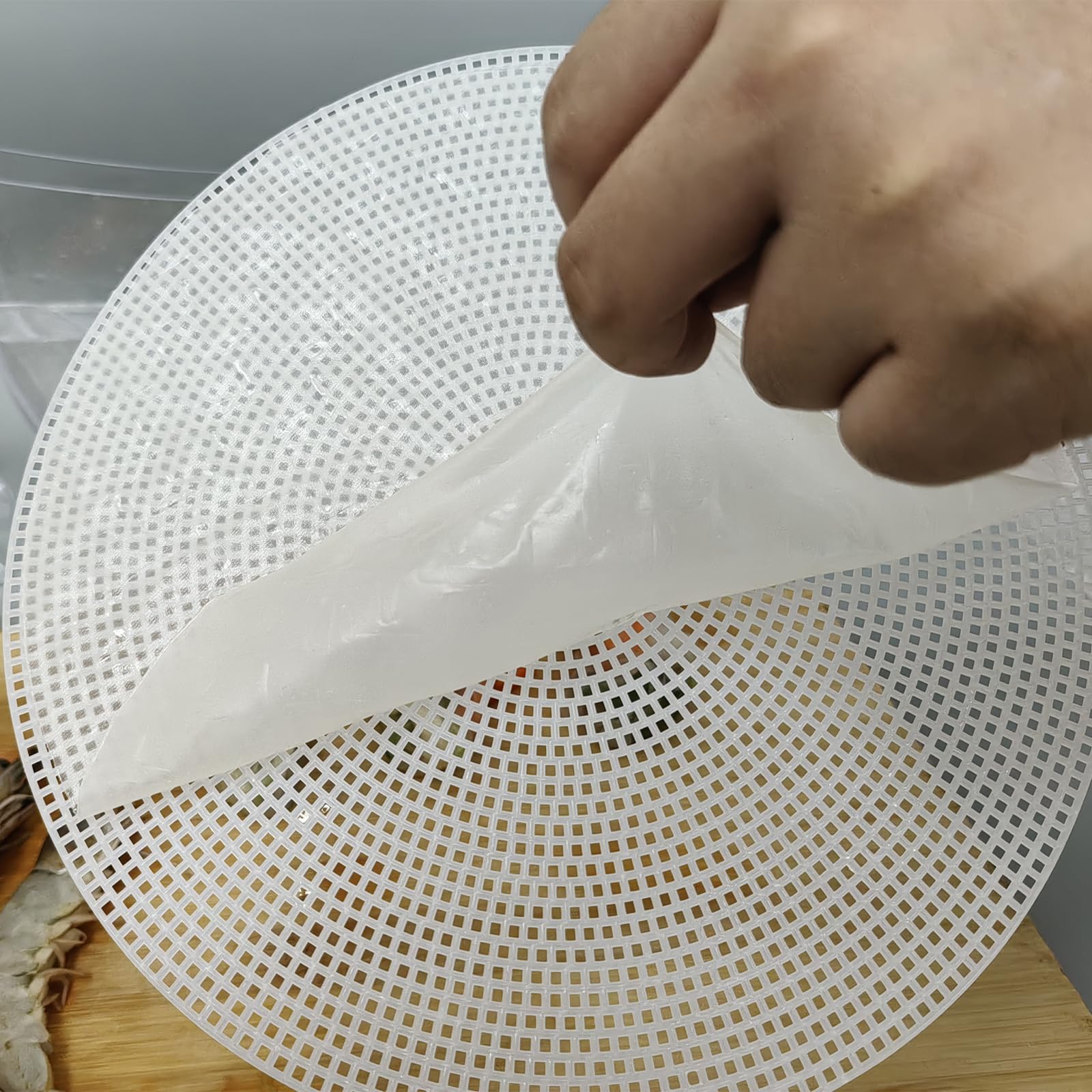Rice Paper Holder Spring Roll Maker Kit - 10 Plastic Mesh Trays ...