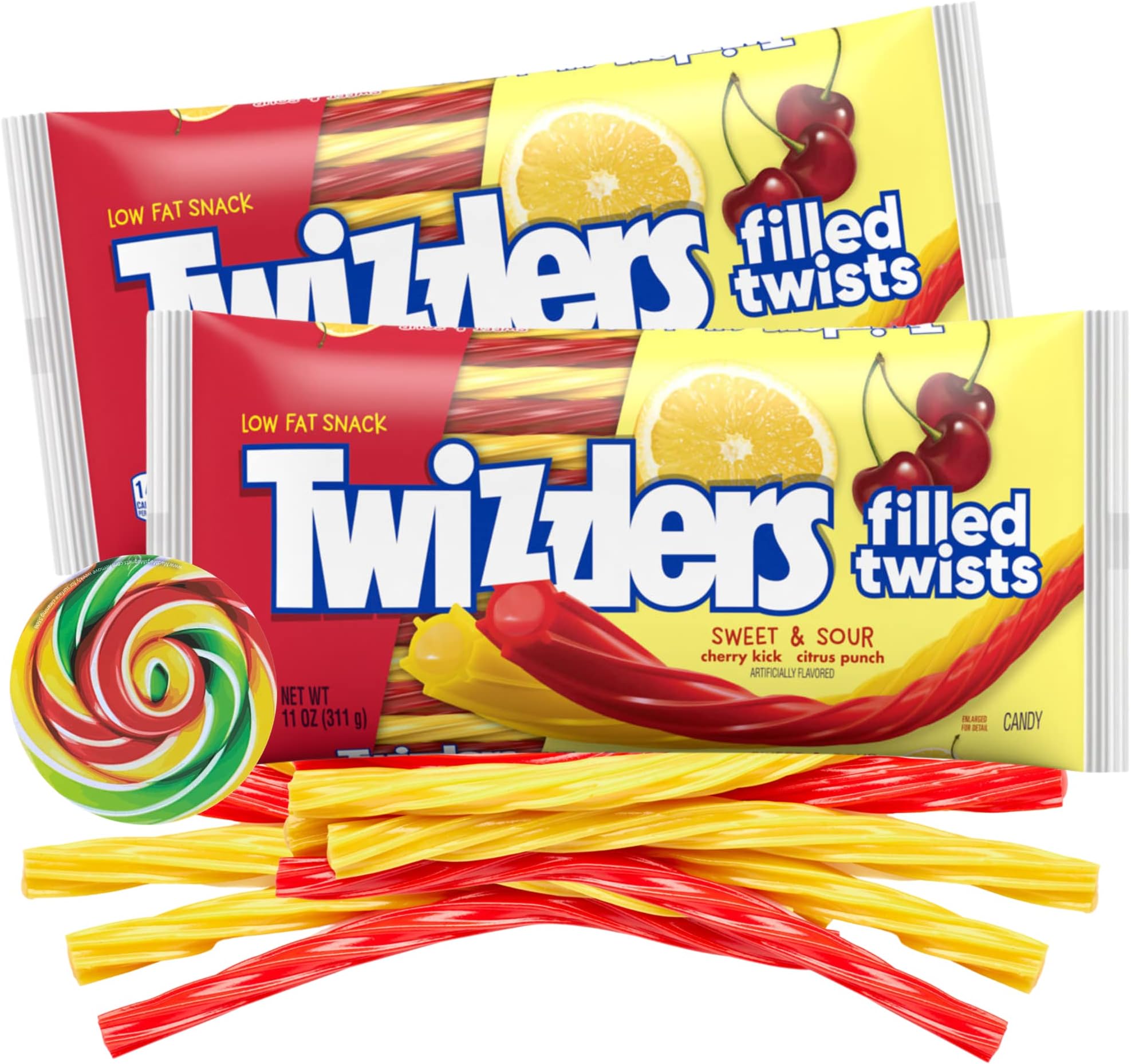Amazon.com : Limited Edition Peach Flavored Twizzler Twists Laydown Bag ...
