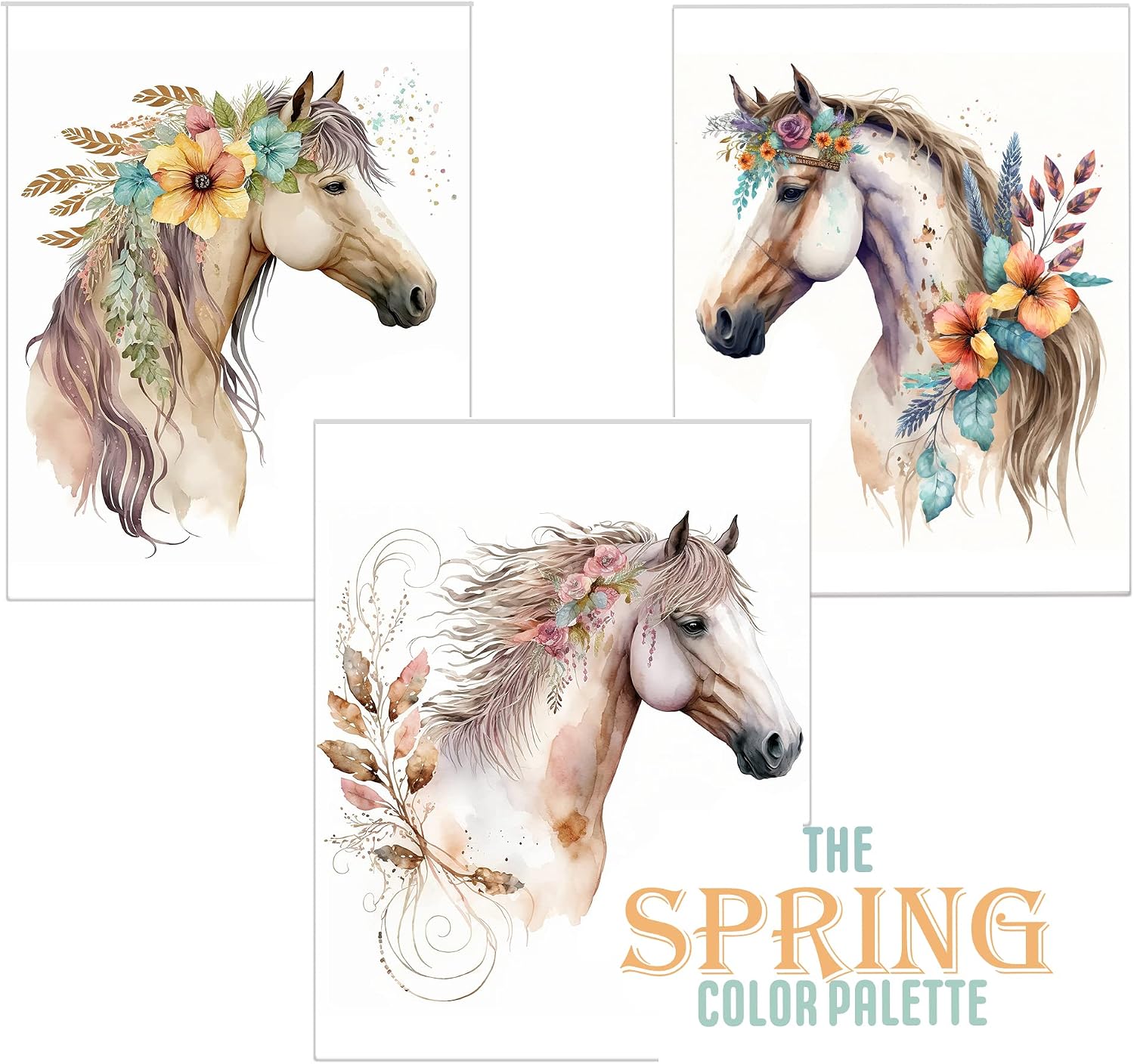 Dibujos De Caballos A Color
