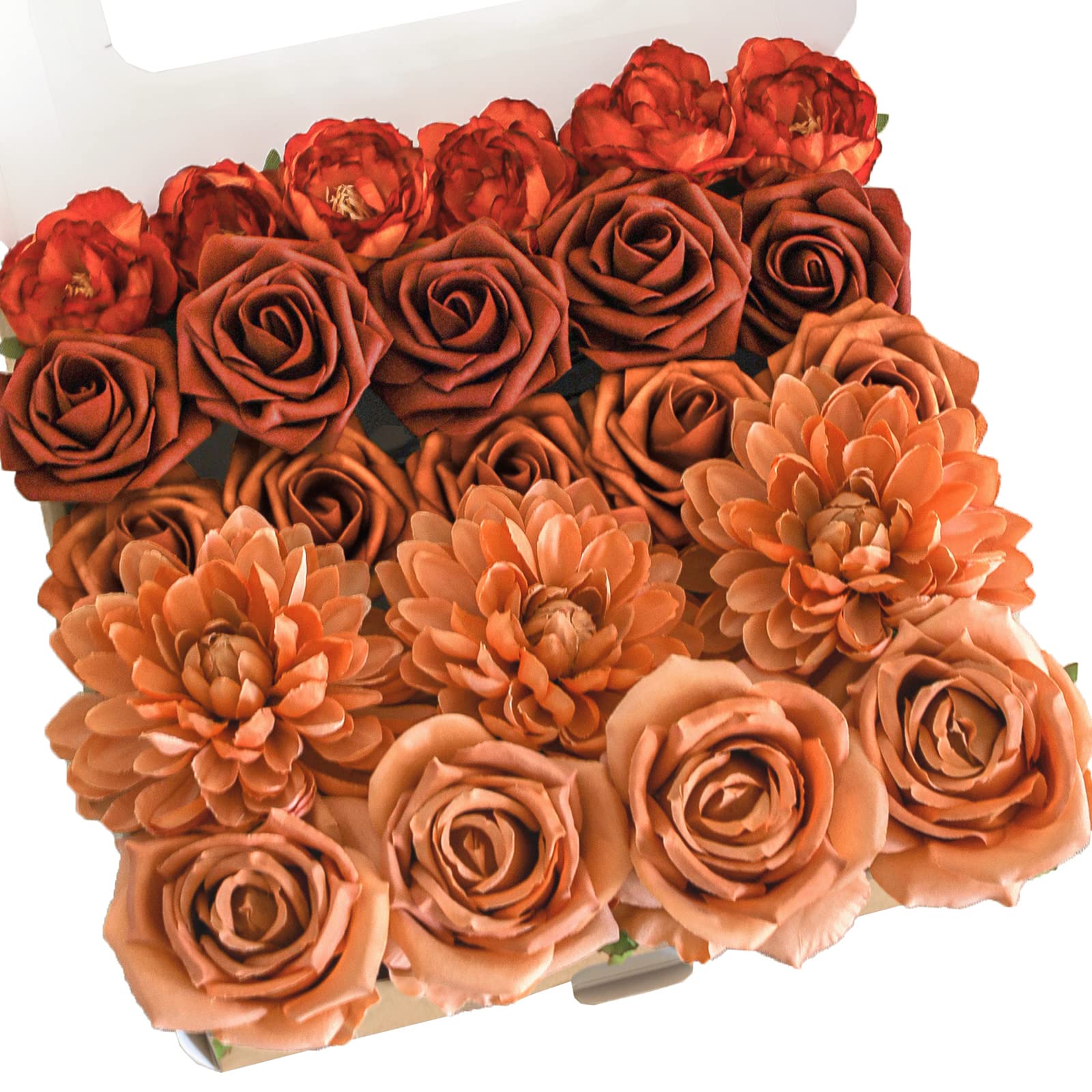 Amazon.com: Lookein Artificial Flowers Box Set 5 Style Flowers for DIY ...