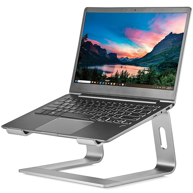 RUBOXA Ergonomic Laptop Stand for Desk - Elevated Computer Stand With ...
