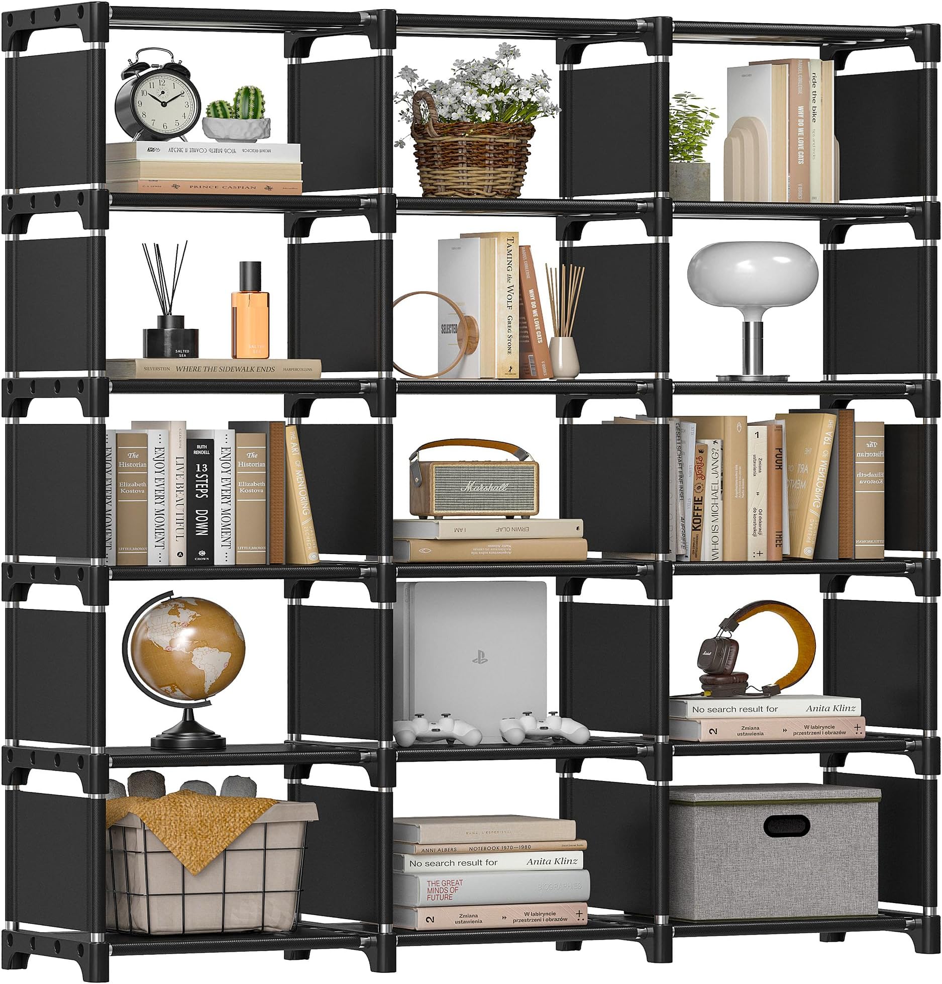 Amazon.com: Mavivegue Book Shelf, 10+12+15 Cube Storage Organizer, DIY ...