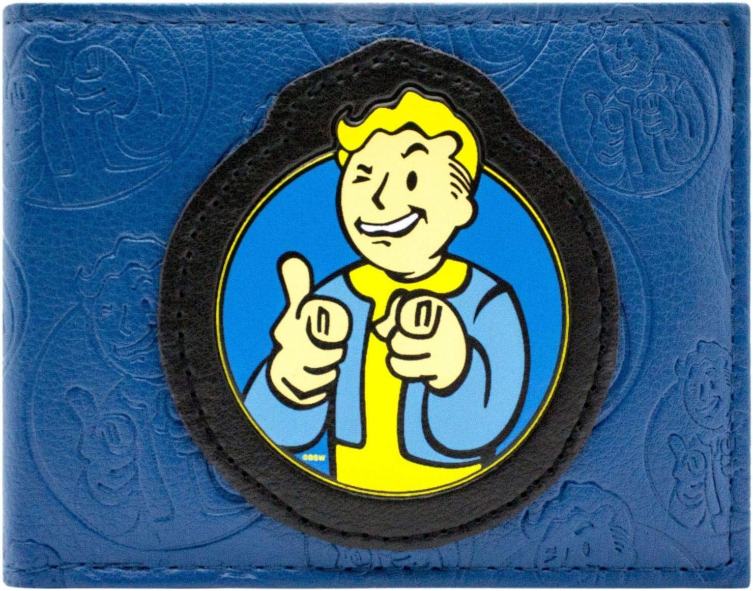 Bethesda Fallout 4 Vault Boy Winking Thumbs Emblem Wallet Bi-Fold ID ...