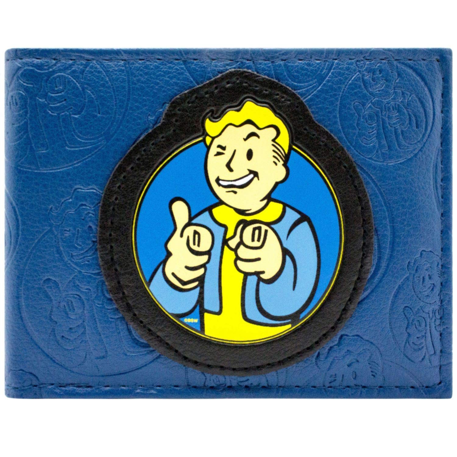 Bethesda Fallout 4 Vault Boy Winking Thumbs Emblem Wallet Bi ...