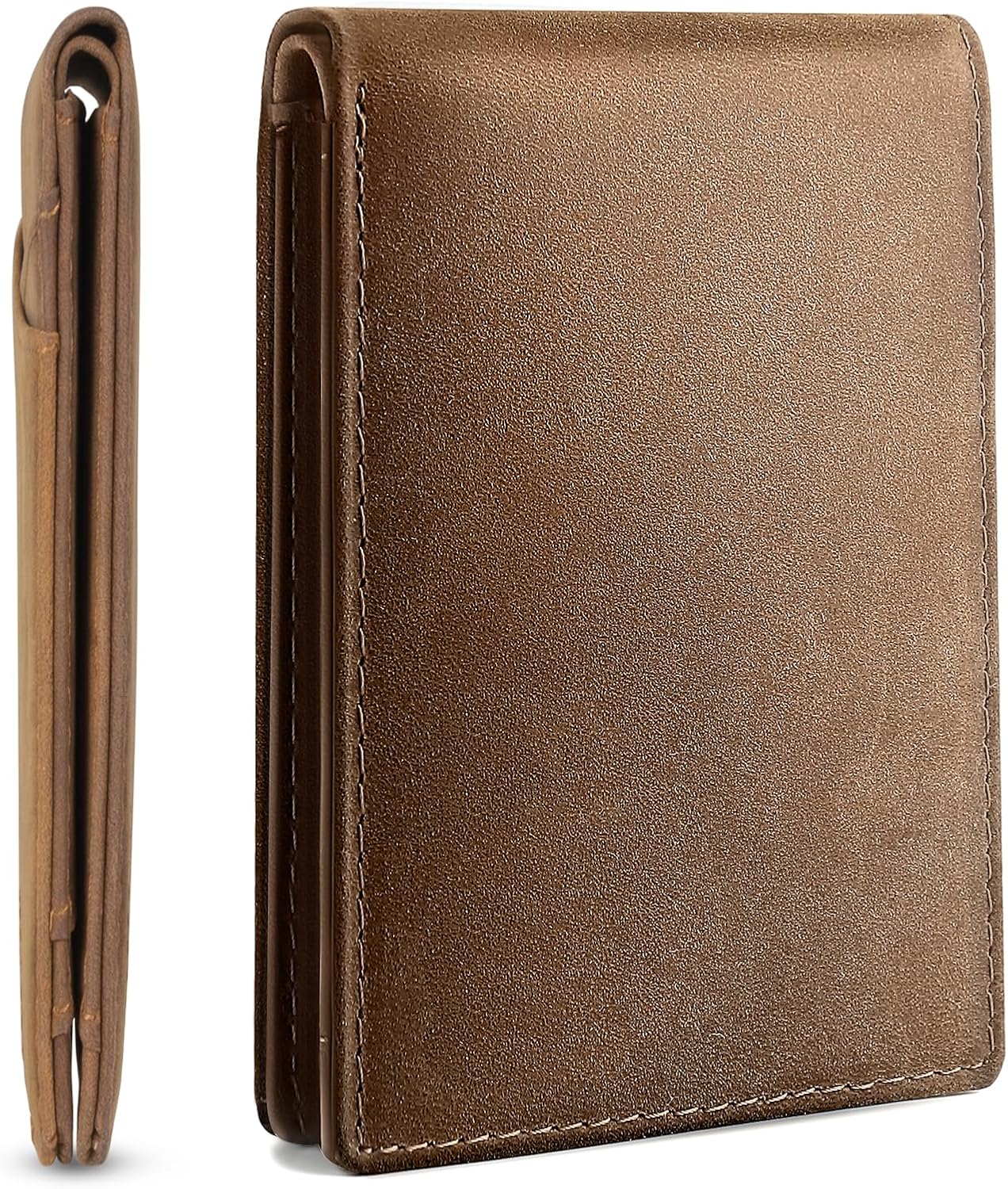 Amazon.com: Hairao Wallet for Men, Leather Slim Mens Wallet With Card ...