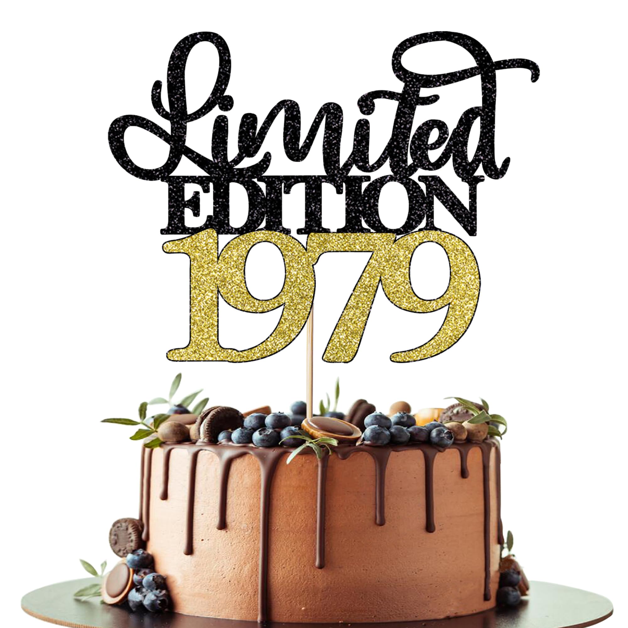 Amazon.com: Leetaivie Limited Edition 1979 Cake Topper, Happy 46th ...