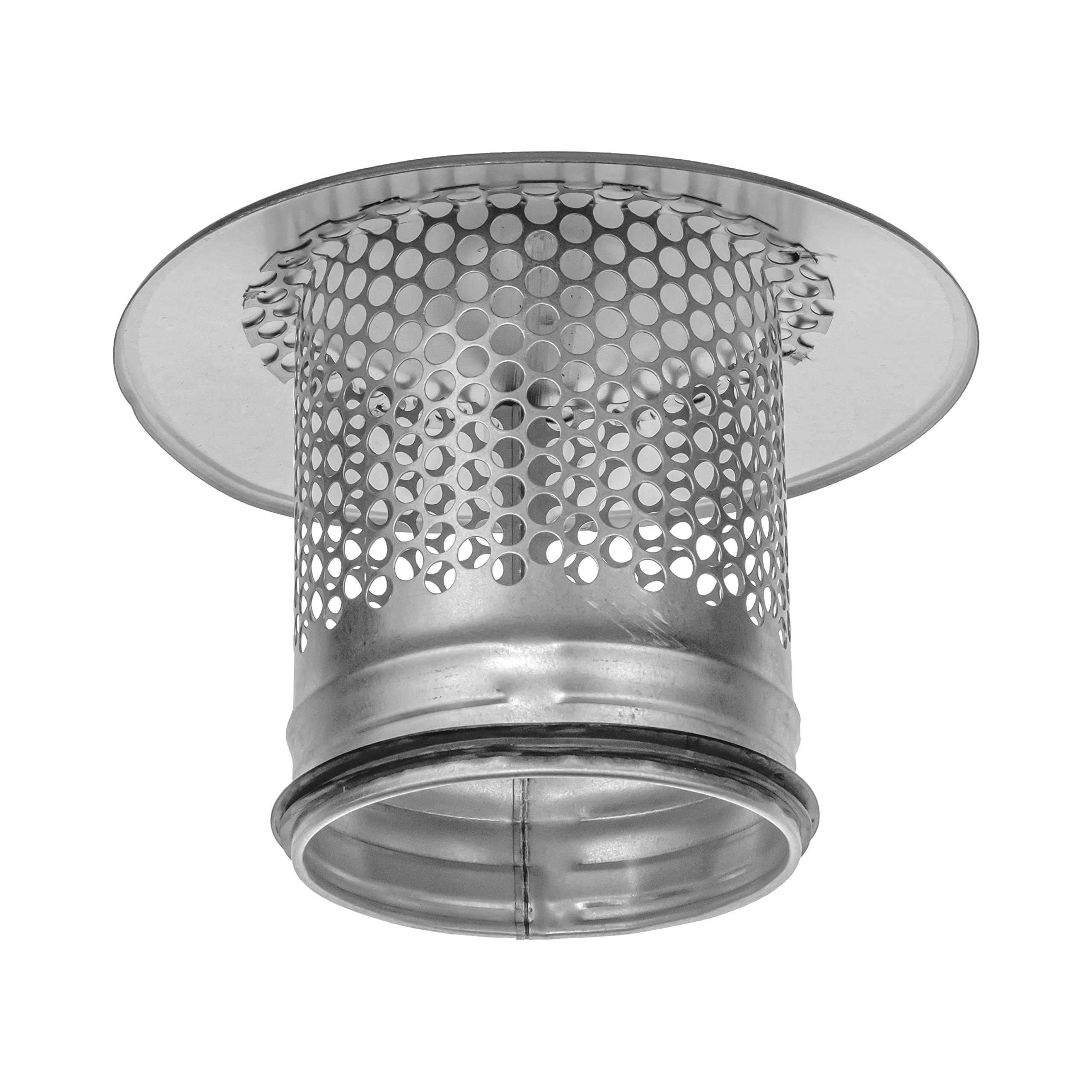 Snapklik.com : 5 Inch Round Roof Rain Cap HVAC Vent Galvanized Steel ...