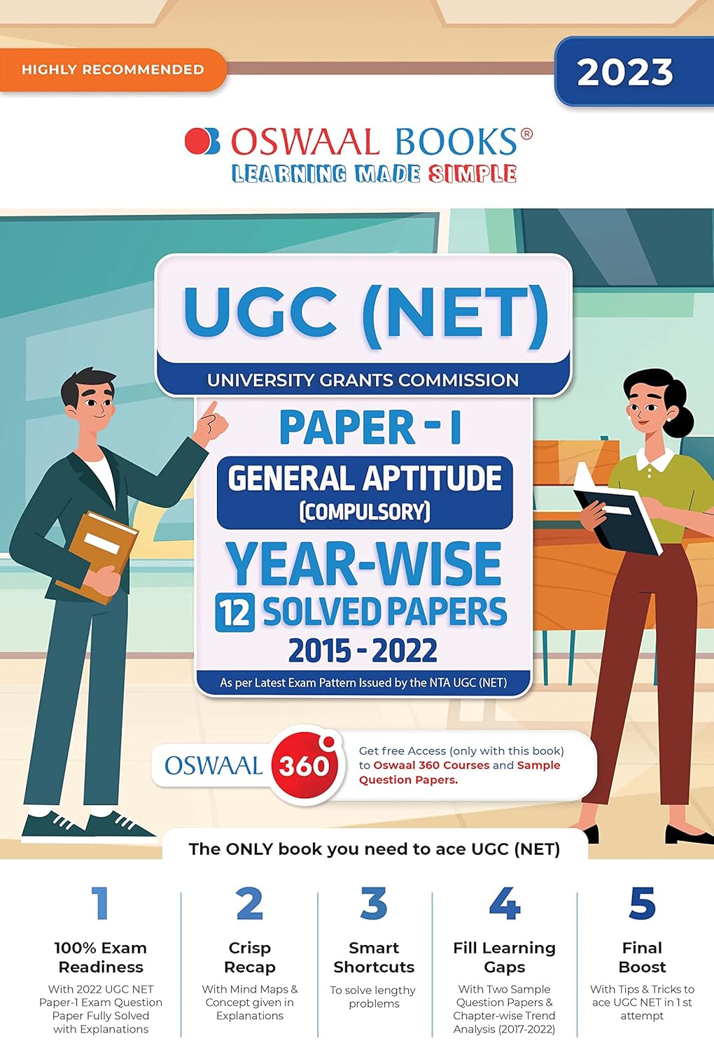 Buy Oswaal UGC-NET Paper-1 General Aptitude (Compulsory) Year-wise 12 ...