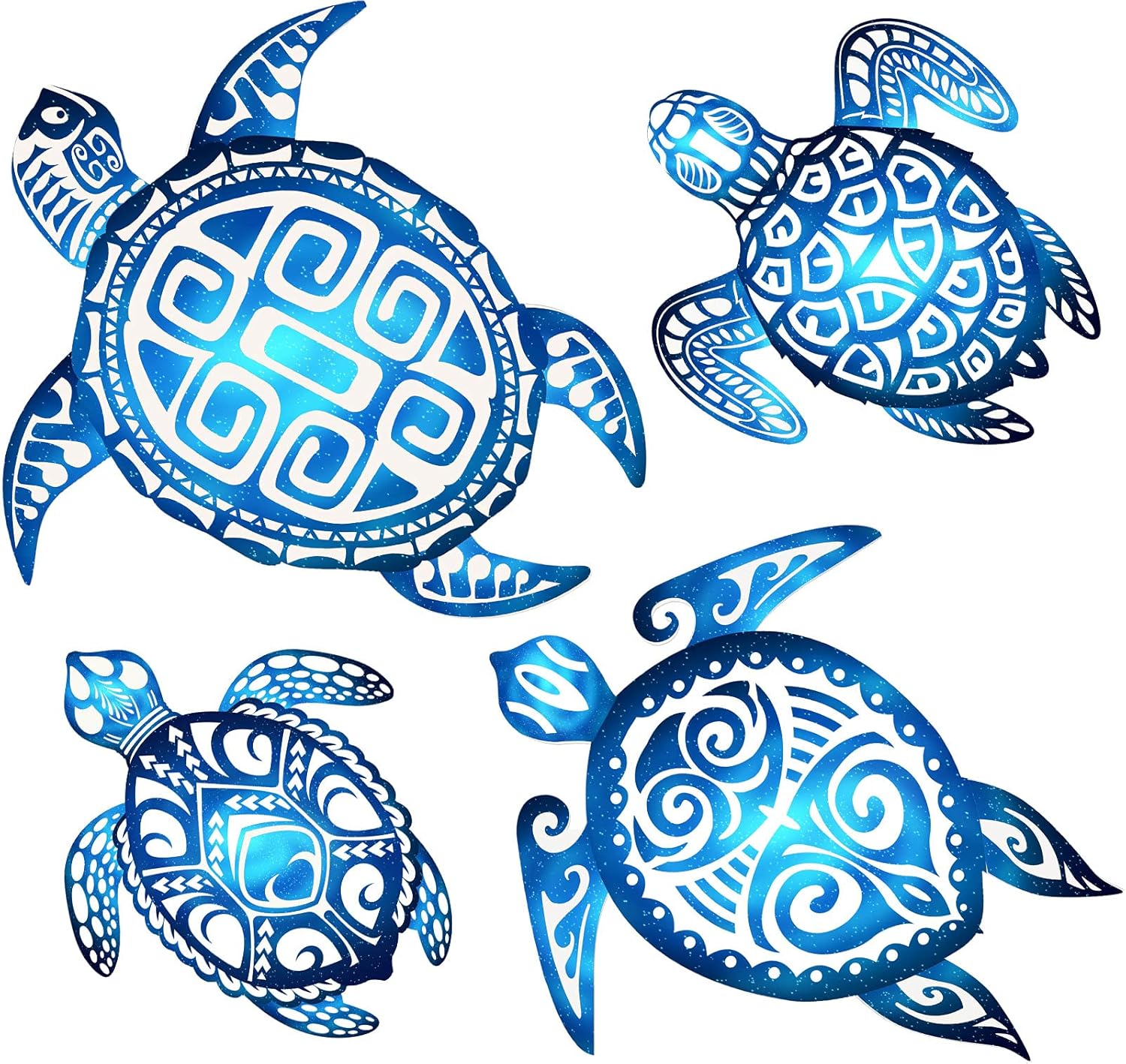 Amazon.com: Yalikop 4 Pieces Sea Turtle Bathroom Wall Decorations Sea ...