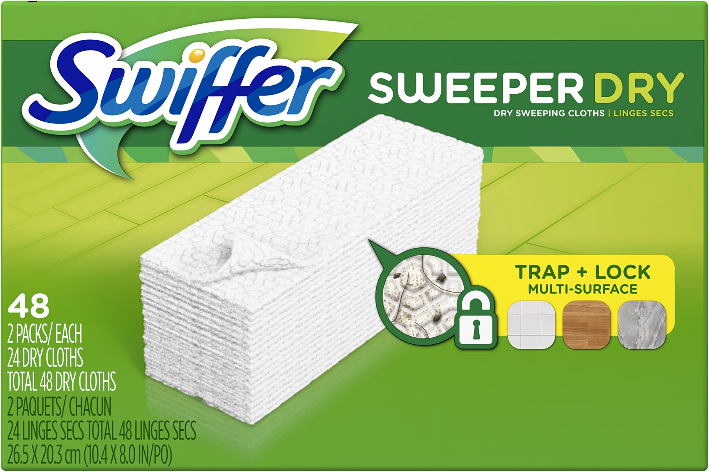 Amazon.com: Swiffer Sweeper Dry Sweeping Pad Multi Surface Refills ...