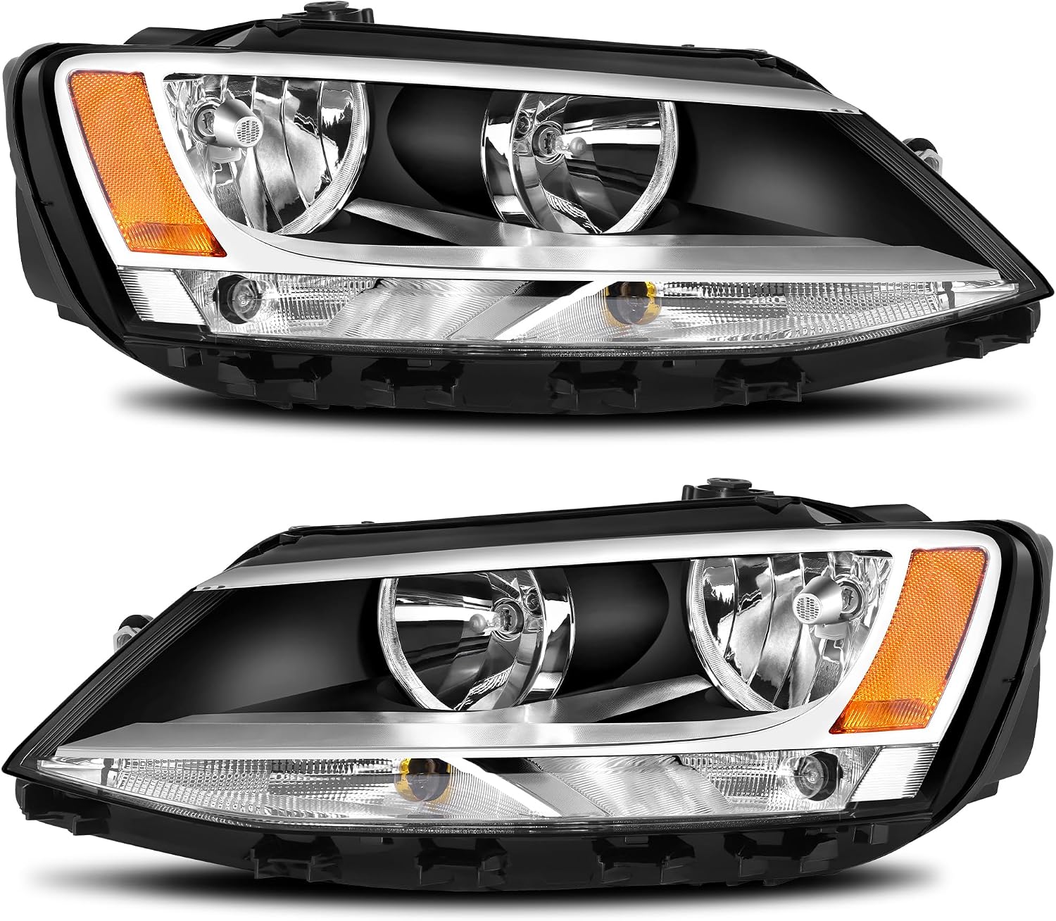 Headlights Assembly Compatible With 2011-2018 Volkswagen Jetta MK6 ...