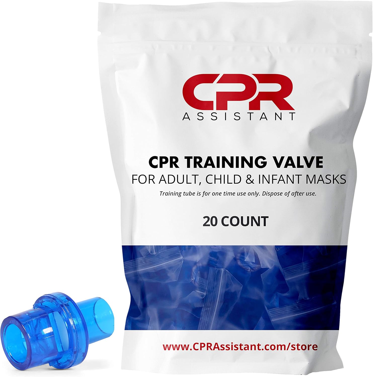 Amazon.com: 20 Count One Way CPR Practice Valves (CPR Training Valve ...