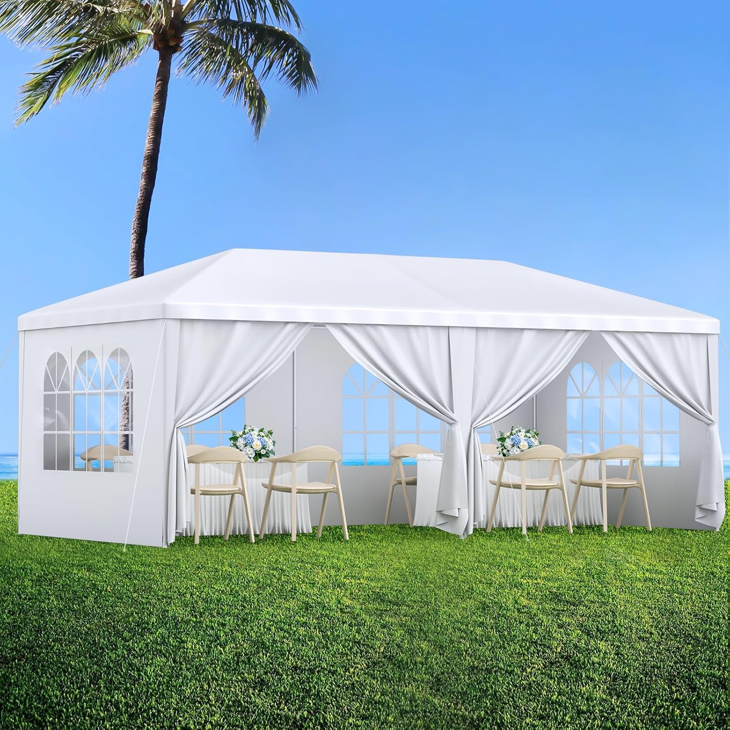 Amazon 10x20 Ft Party Tent Outdoor Tents For Parties Outside