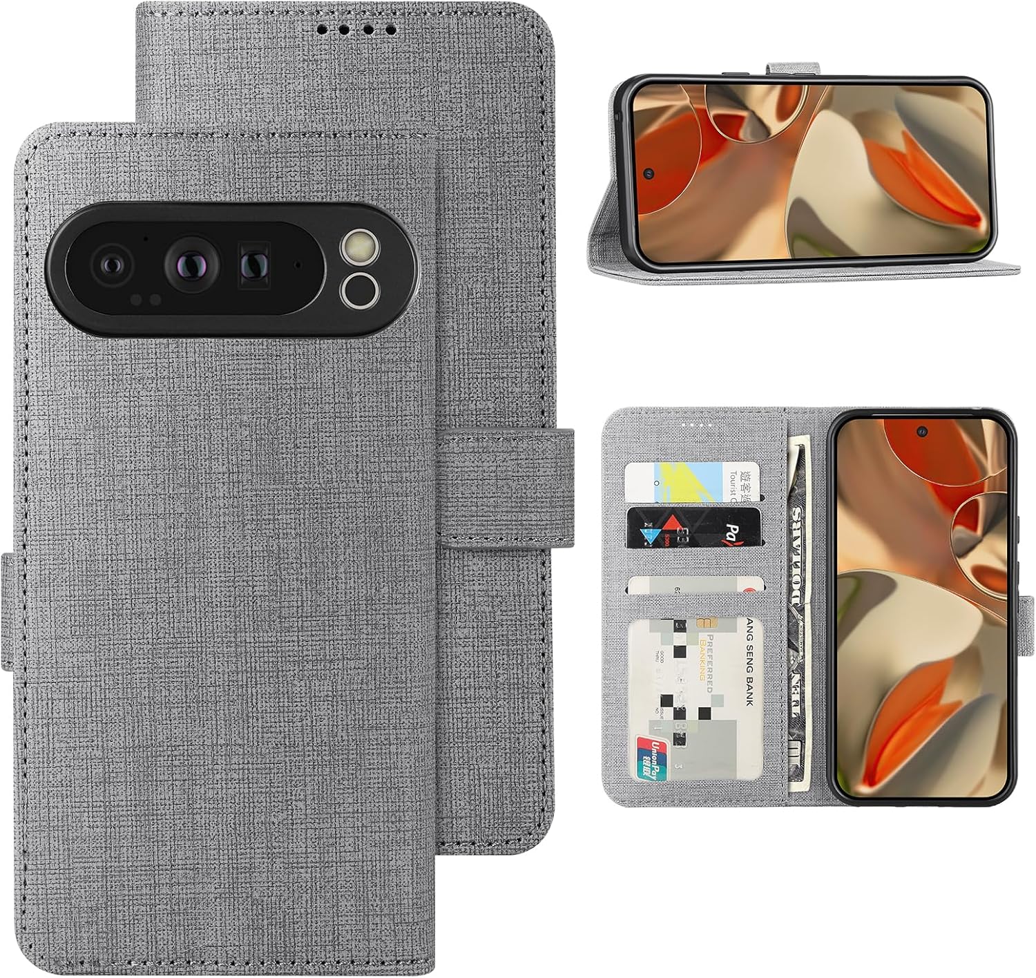 Amazon.com: Foluu for Google Pixel 9 Pro XL Wallet Case, PU Leather ...