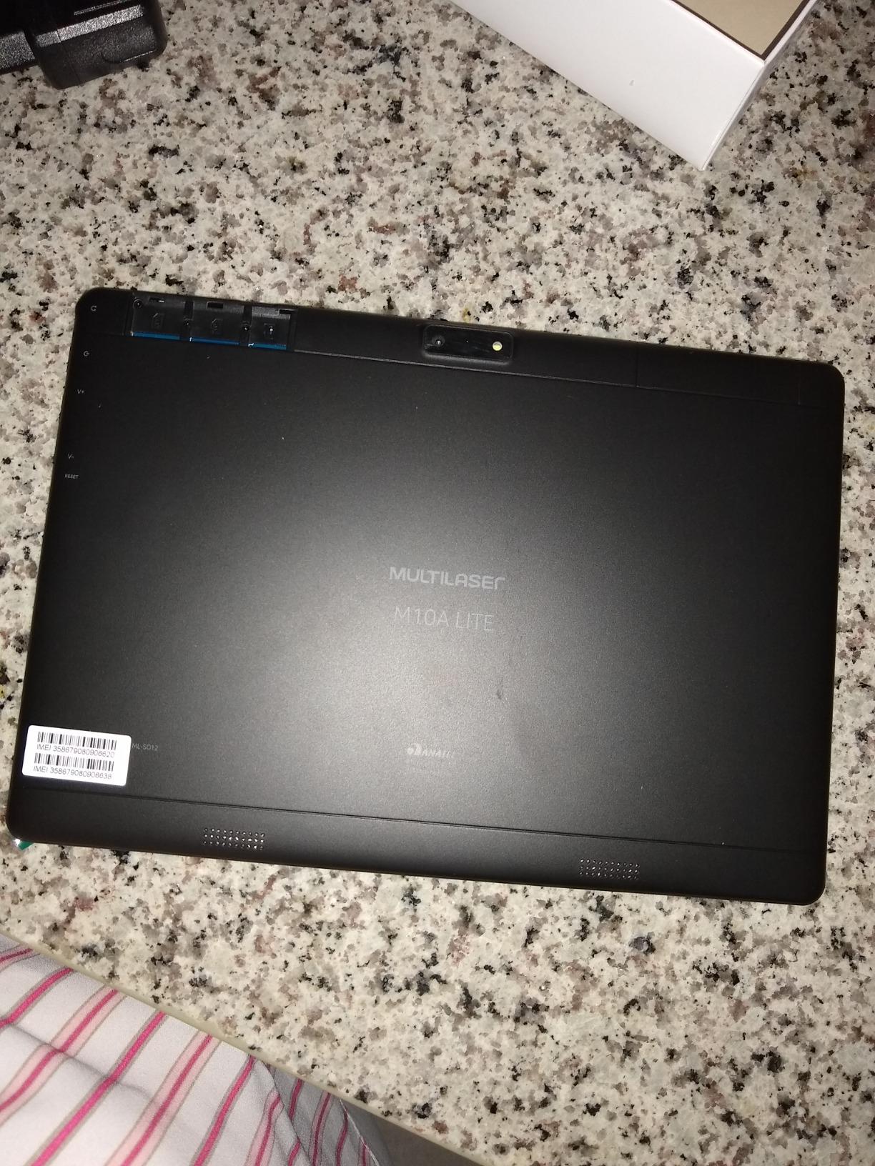 Tablet Multilaser M10A Lite 3G Android 7.0 Dual Câmera 10 Polegadas Quad Core Preto - NB267 ...