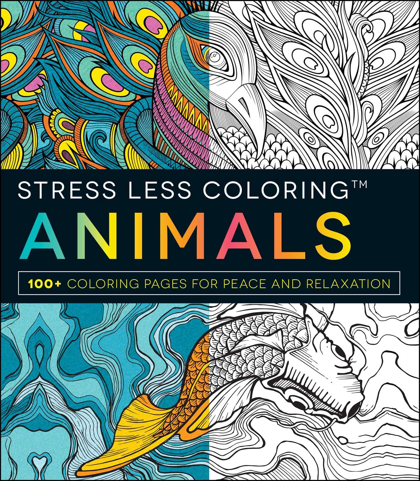 Amazon.com: Stress Less Coloring Animals Peace Relaxation Imagination ...