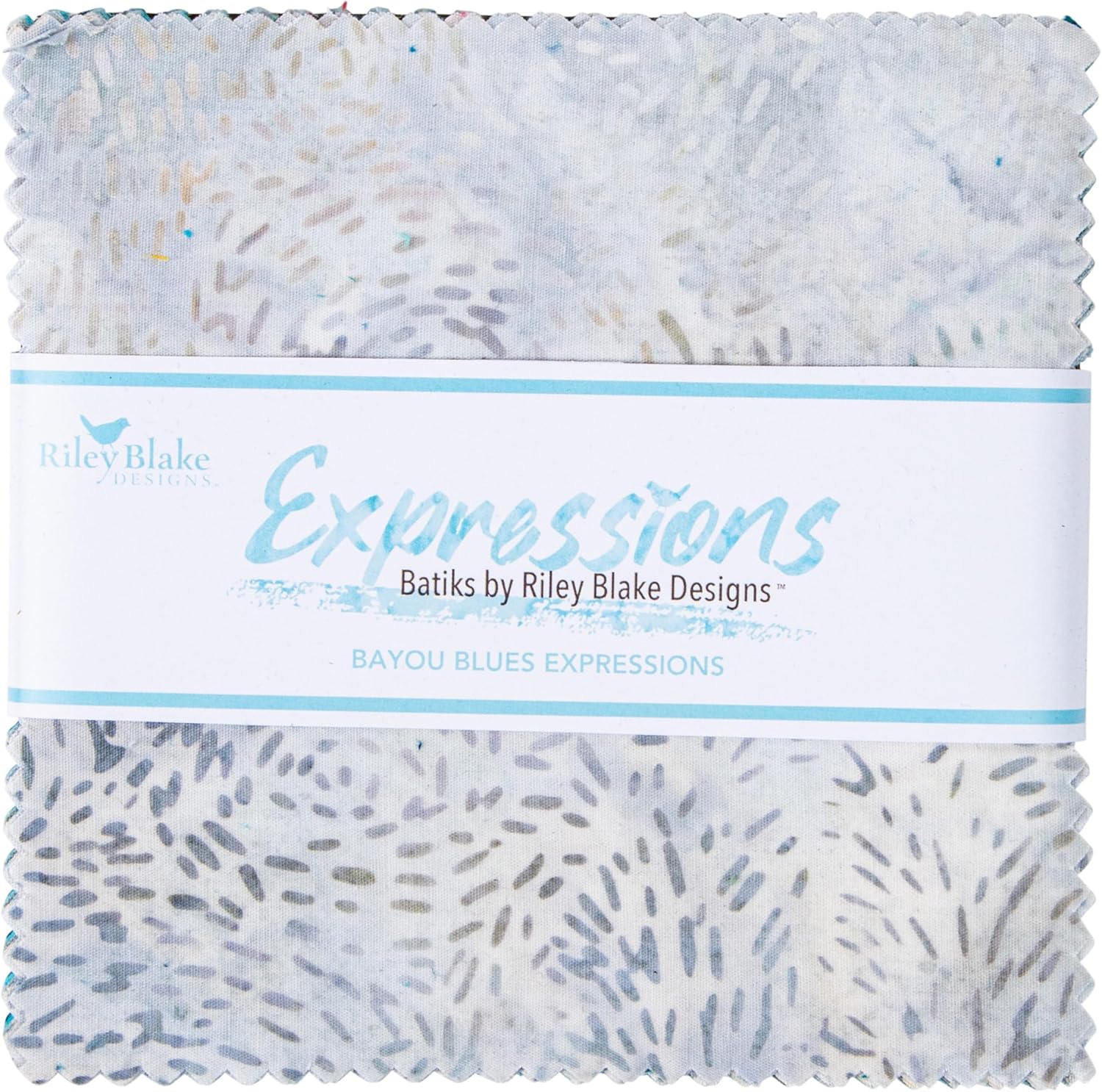 Amazon.com: Batiks Expressions Bayou Blues 5"" Stacker 42 5-inch ...