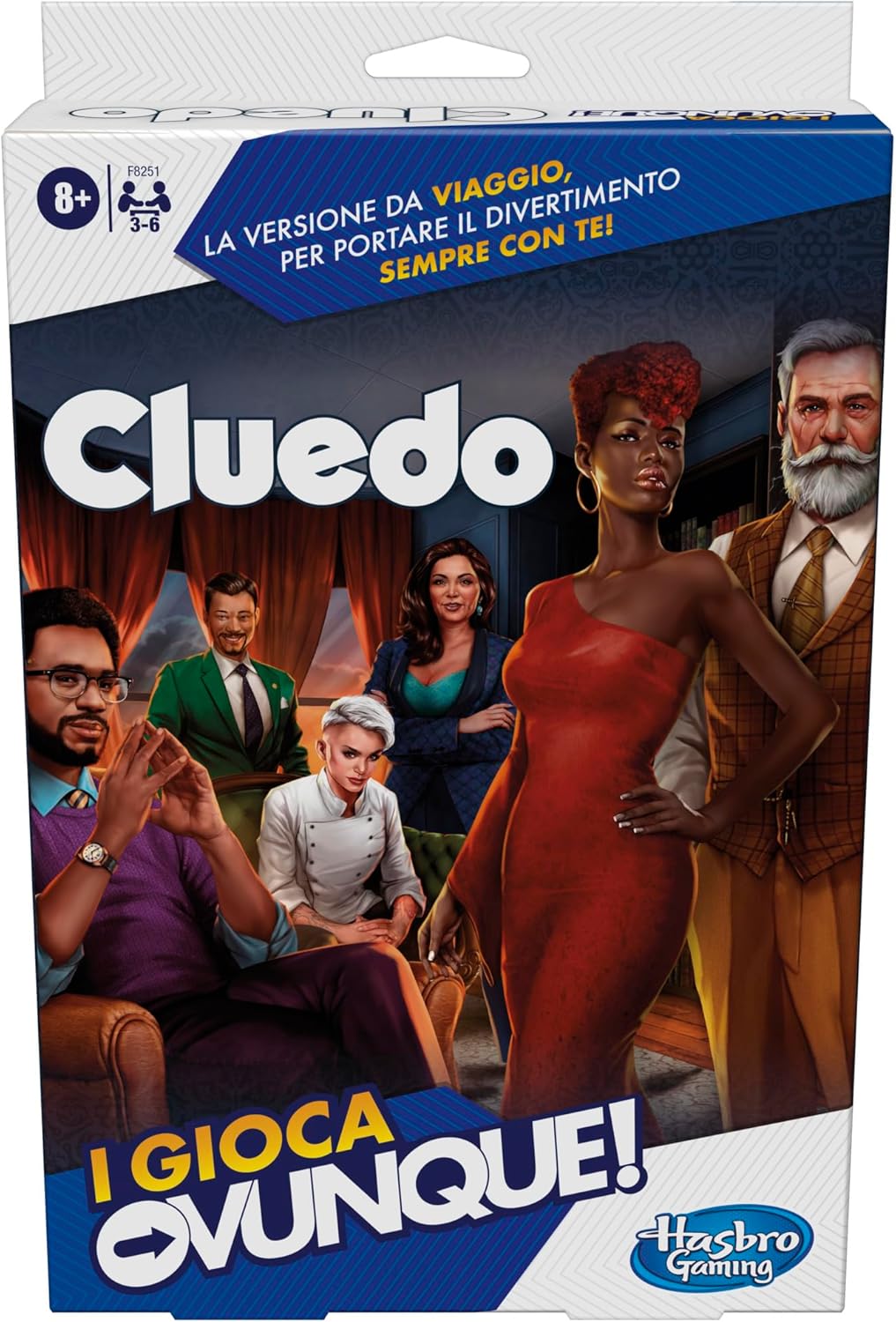 Cluedo, I Gioca Ovunque, gioco portatile per 3-6 giocatori, gioco da ...
