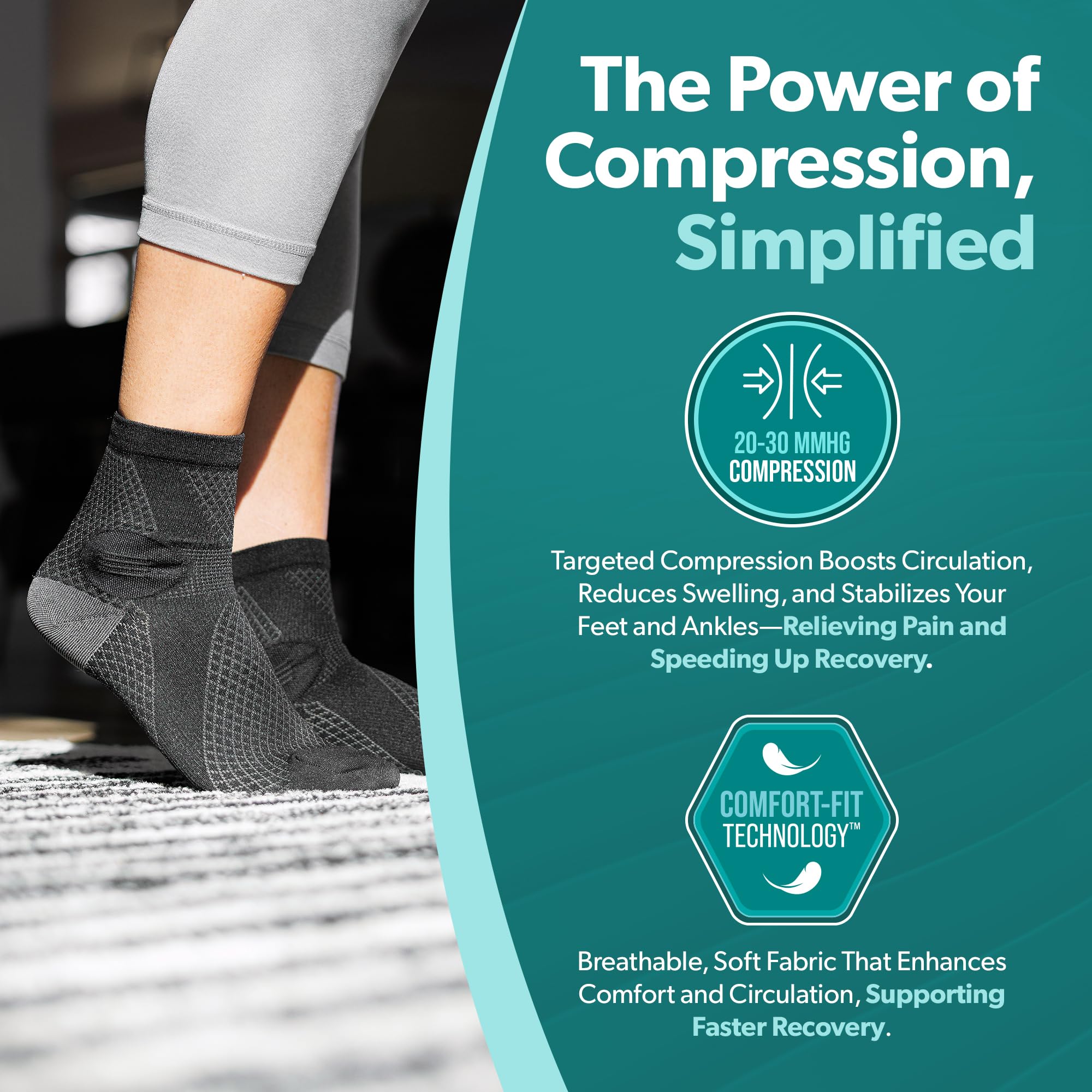 Snapklik.com : BraceAbility Closed Toe Neuropathy Socks - Diabetic ...