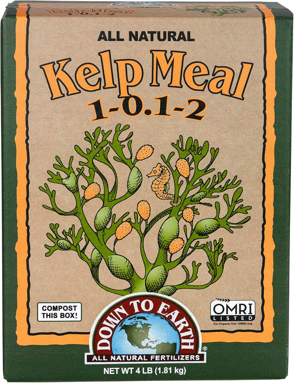 Amazon.com : Down to Earth Organic Kelp Meal 1-0.1-2, 4 lb – All ...