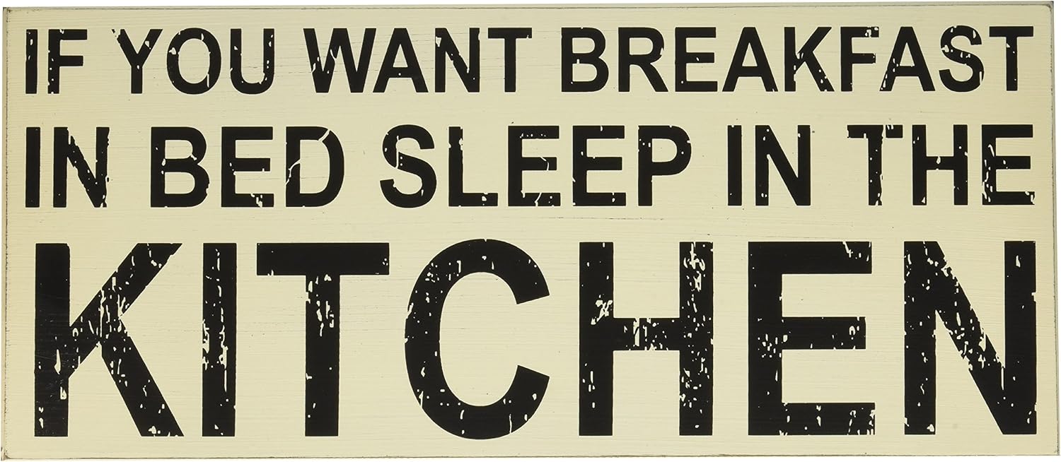 Amazon.com: Sixtrees Breakfast in Bed Box Sign : Home & Kitchen