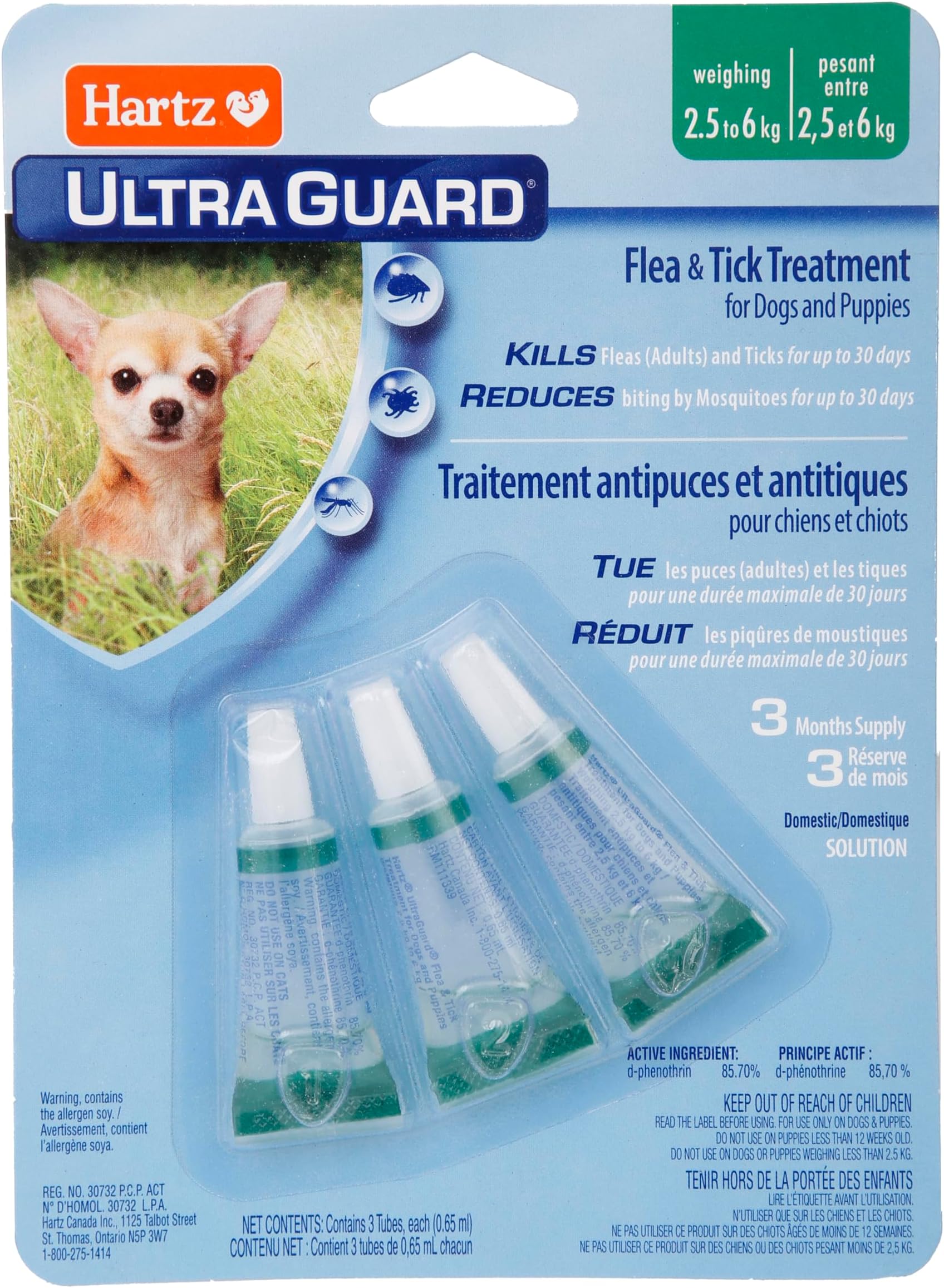 Hartz UltraGuard Traitement anti-puces et tiques pour chiens et chiots ...