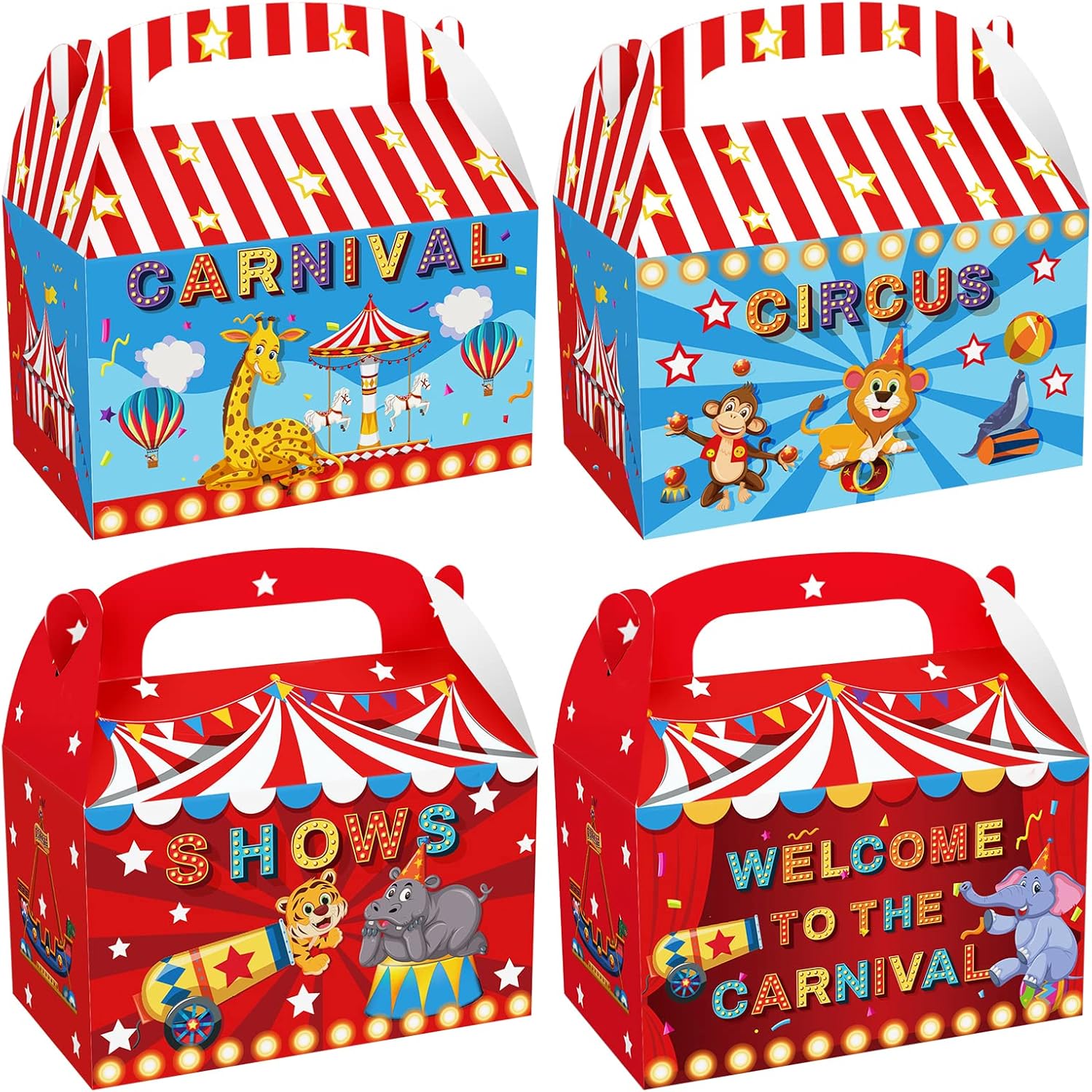 Cieovo 24 Pack Circus Carnival Party Cardboard Treat Philippines | Ubuy