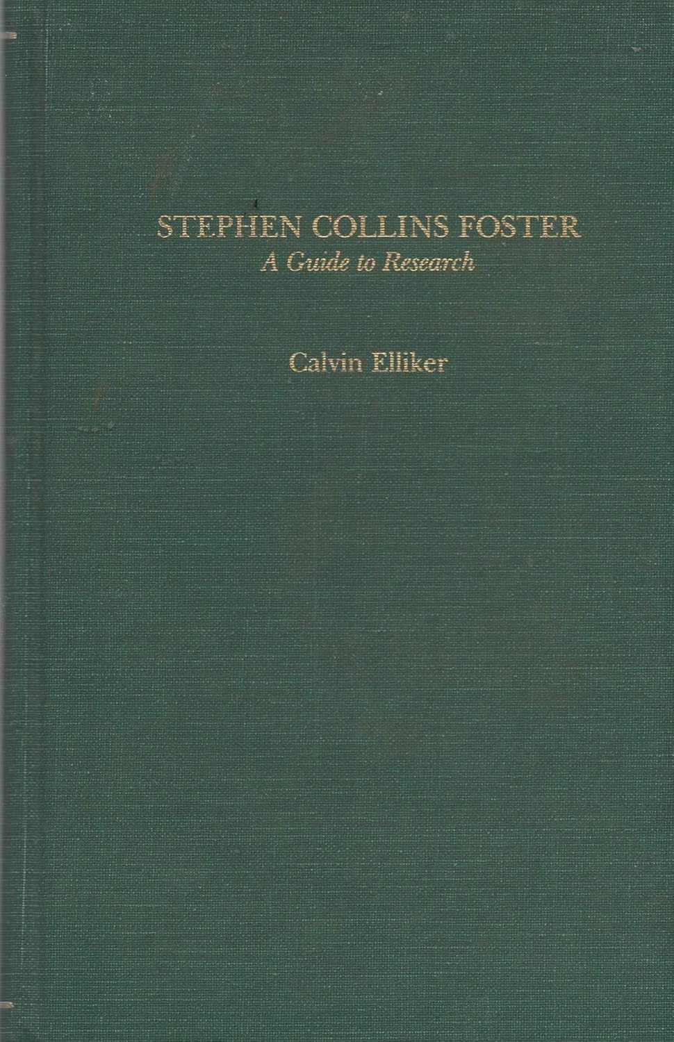 Amazon.com: Stephen Collins Foster: A Guide to Research (Garland ...