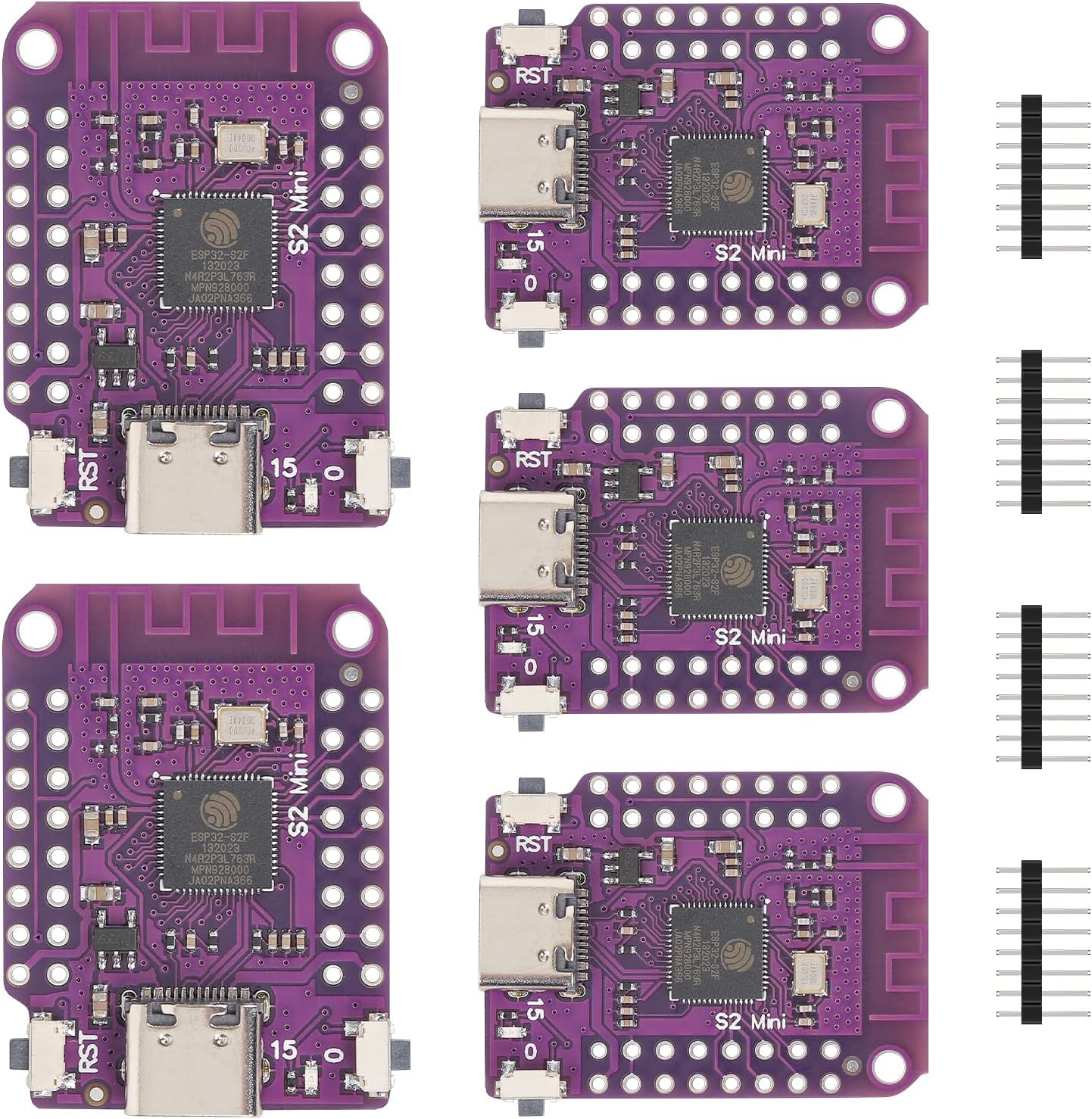 Amazon.com: YEJMKJ 5pcs ESP32 S2 Mini V1.0.0 WiFi Board Based ESP32-S2FN4R2 ESP32-S2 4MB Flash ...