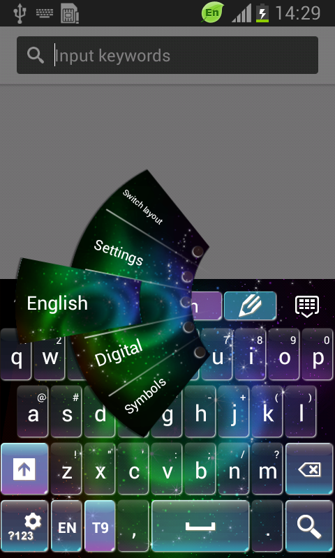 Sparkly Galaxy Keyboard - App on the Amazon Appstore