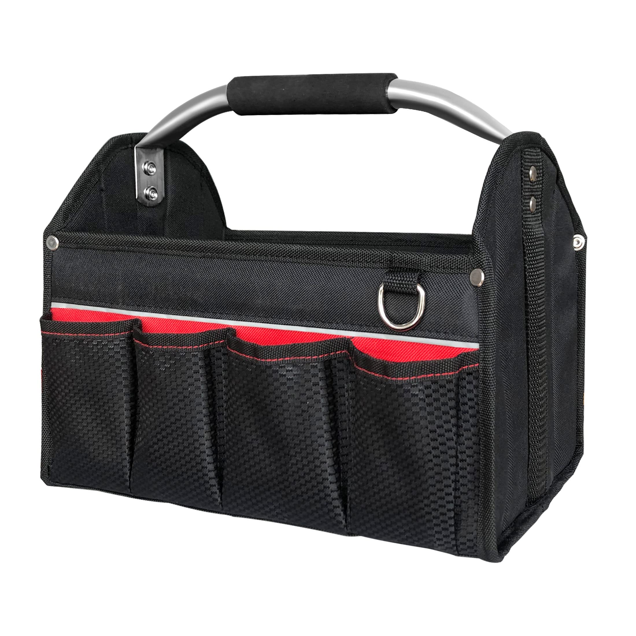 Snapklik.com : HAUTMEC 13 Inch Tool Bag, Foldable Open Top Tool Tote