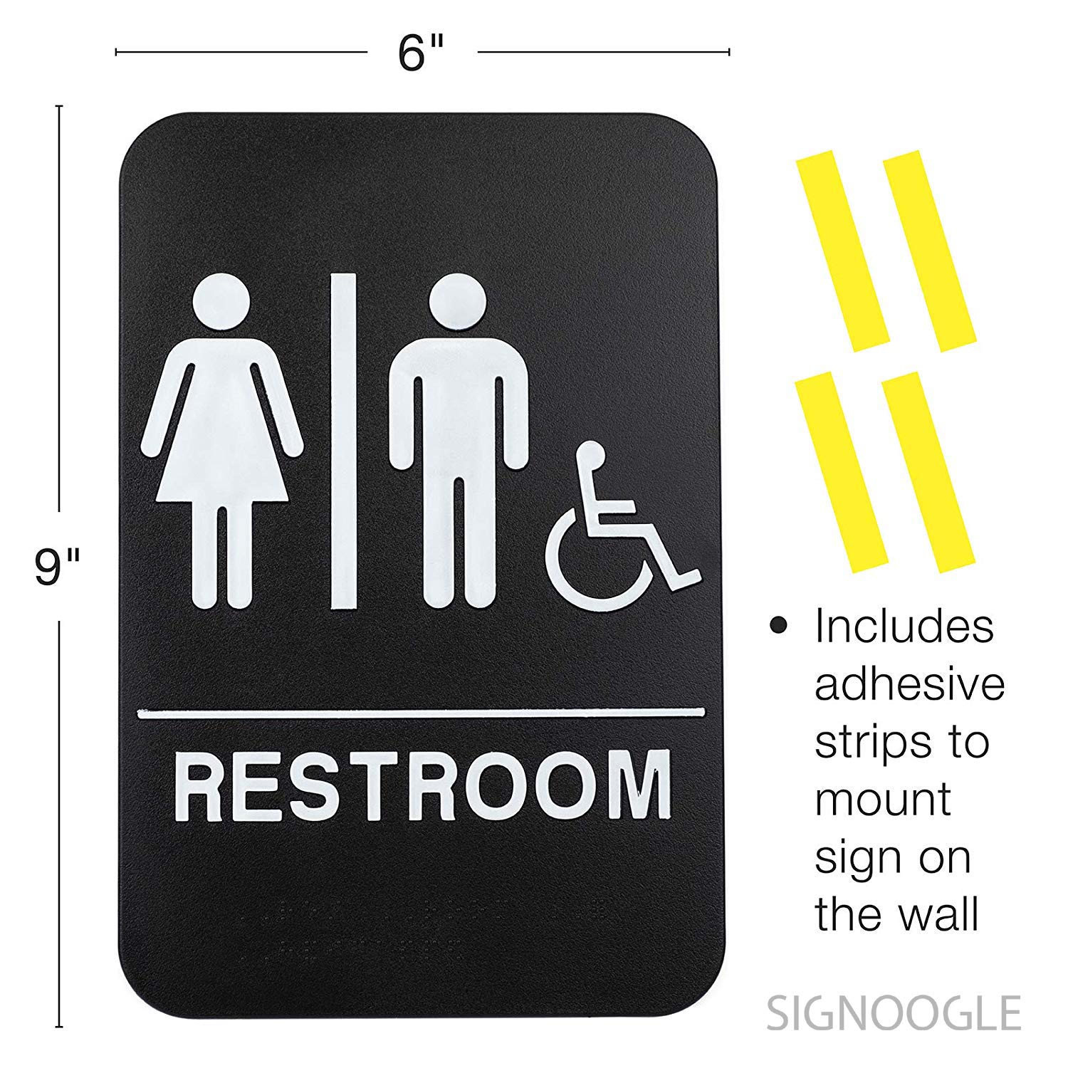 Signoogle Restroom Toilet Washroom Acrylic Lamination Sign Board ...